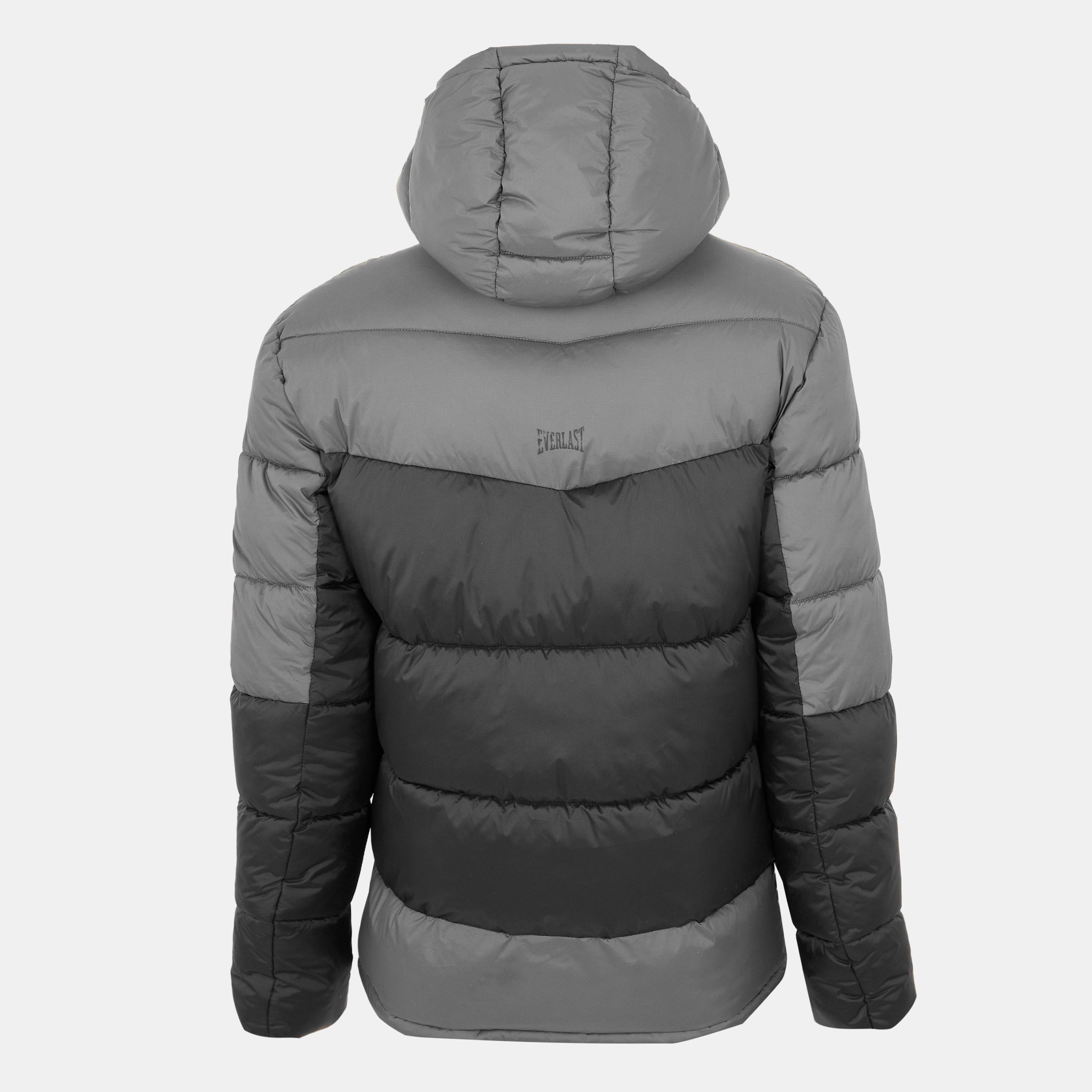 Everlast | Tech Hooded 550 Fill Power 4 Pocket Full Zip Short Puffer ...