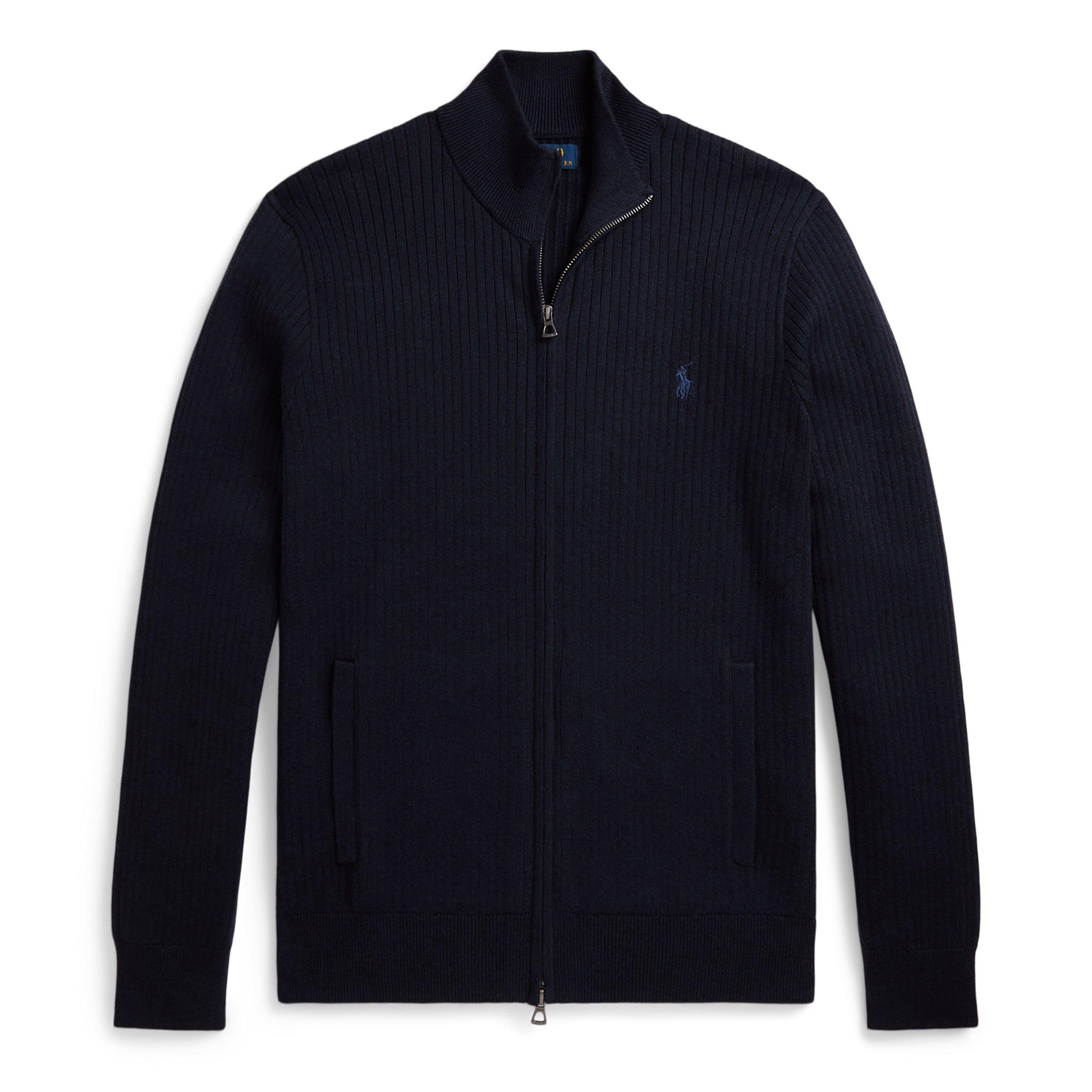 Polo Ralph Lauren Men's Knitted Full Zip Crew Neck Jumper | FRASERS