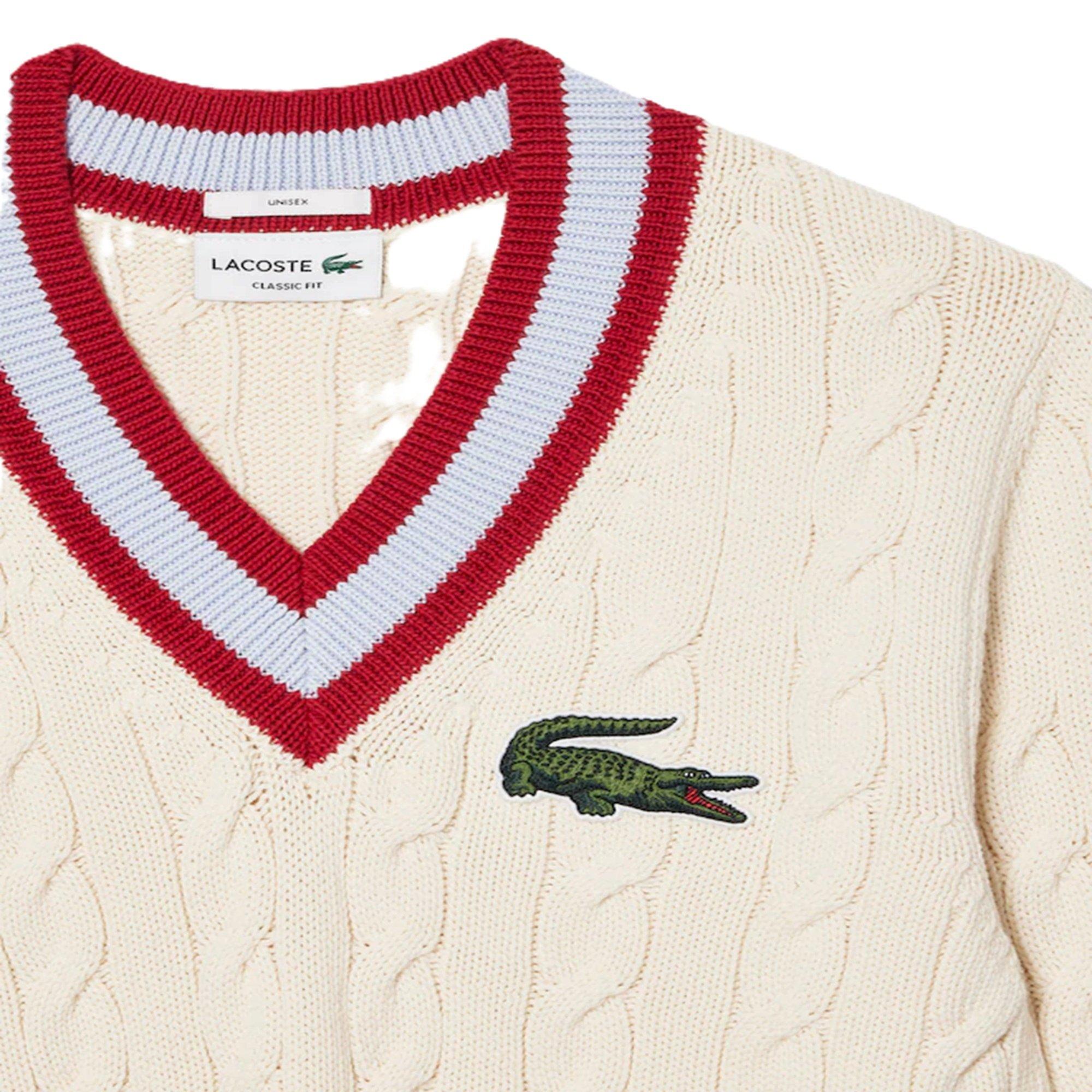 Lacoste | Men's Cable Knit Crew Neck Jumper | Crew Neck Jumpers | FRASERS