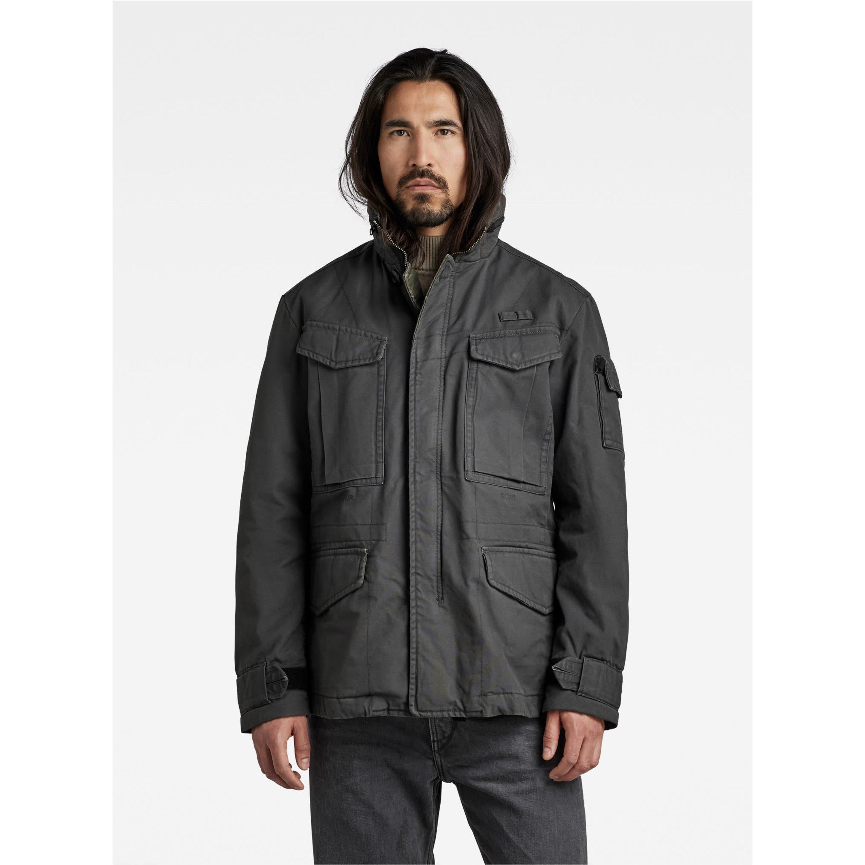 G Star | Men's Padded Concealed Hood Field Jacket | Field Jackets | FRASERS