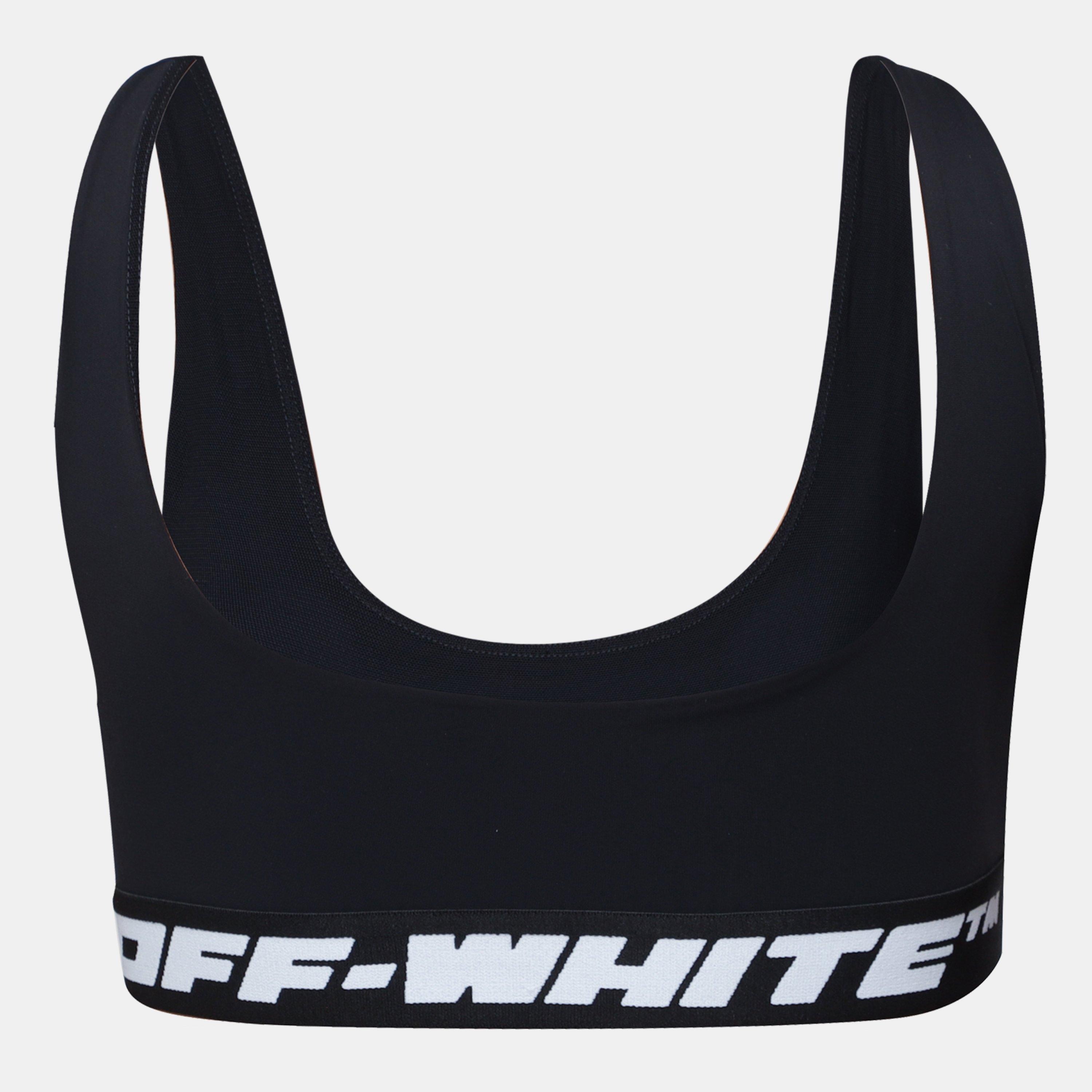 Off White Women's Logo Band Non Wired Low Impact Sports Bra | USC