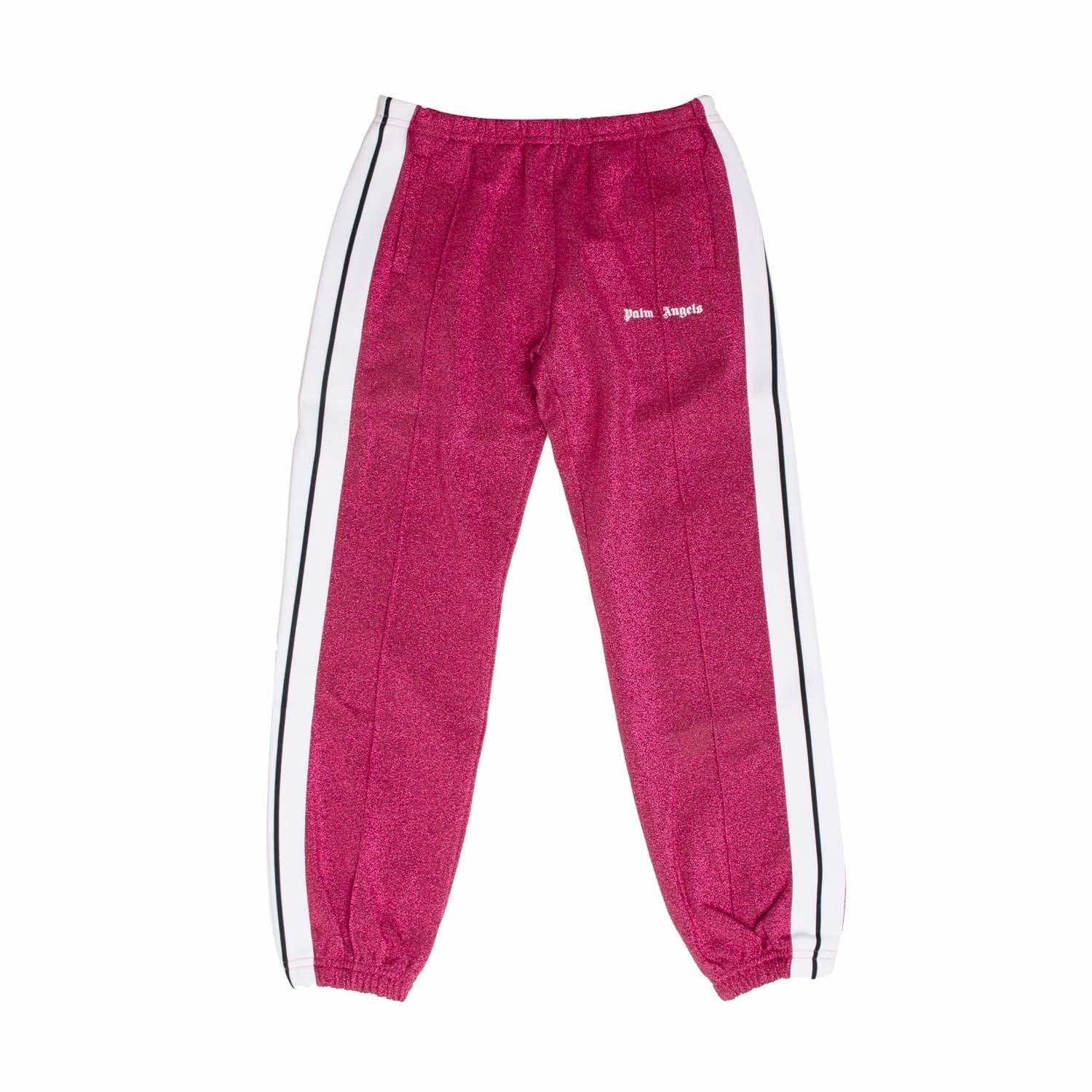 Palm Angels | Logo Lurex Track Pants | Closed Hem Fleece Jogging ...