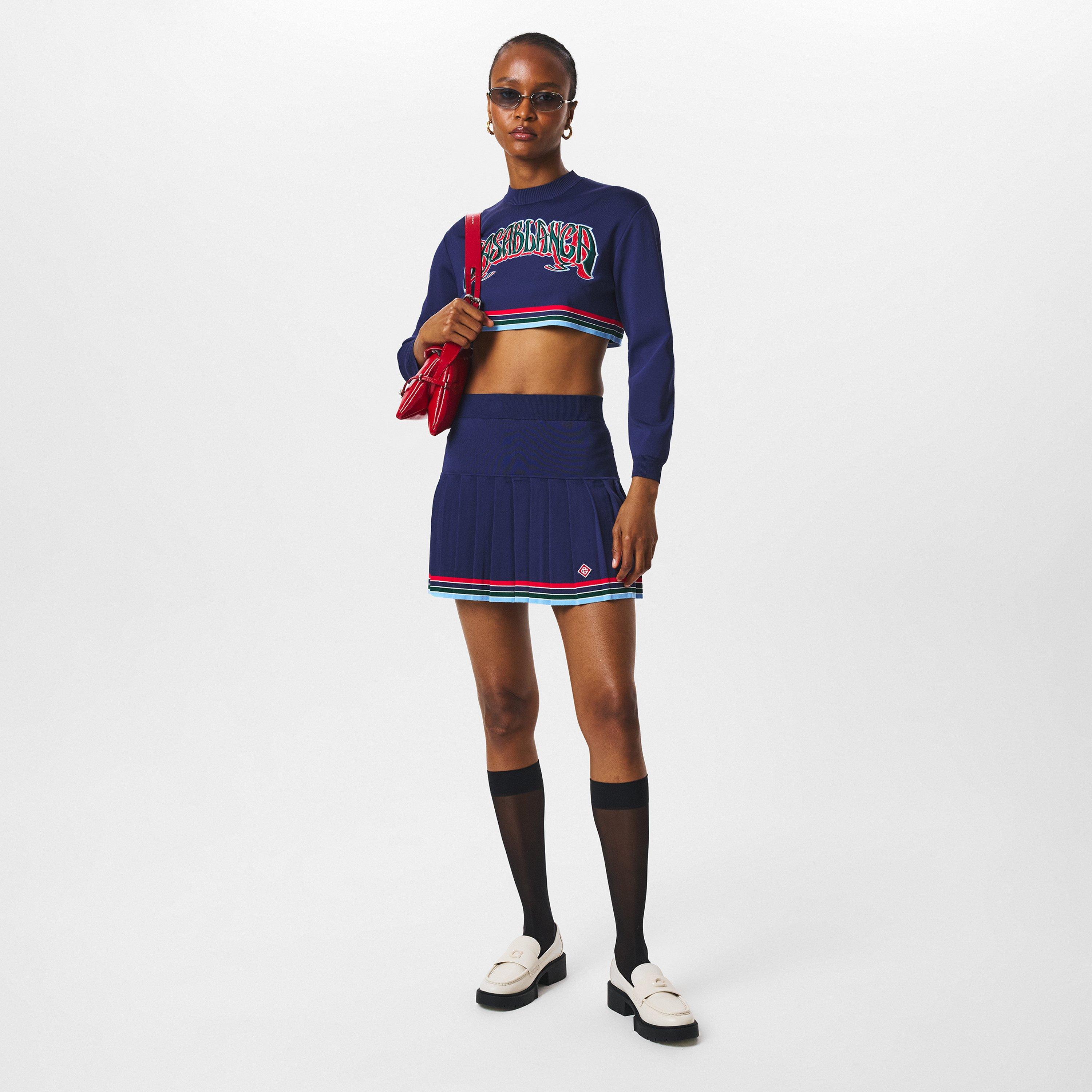 Casablanca Women's Baseball High Waisted Mini Skirt | Cruise Fashion