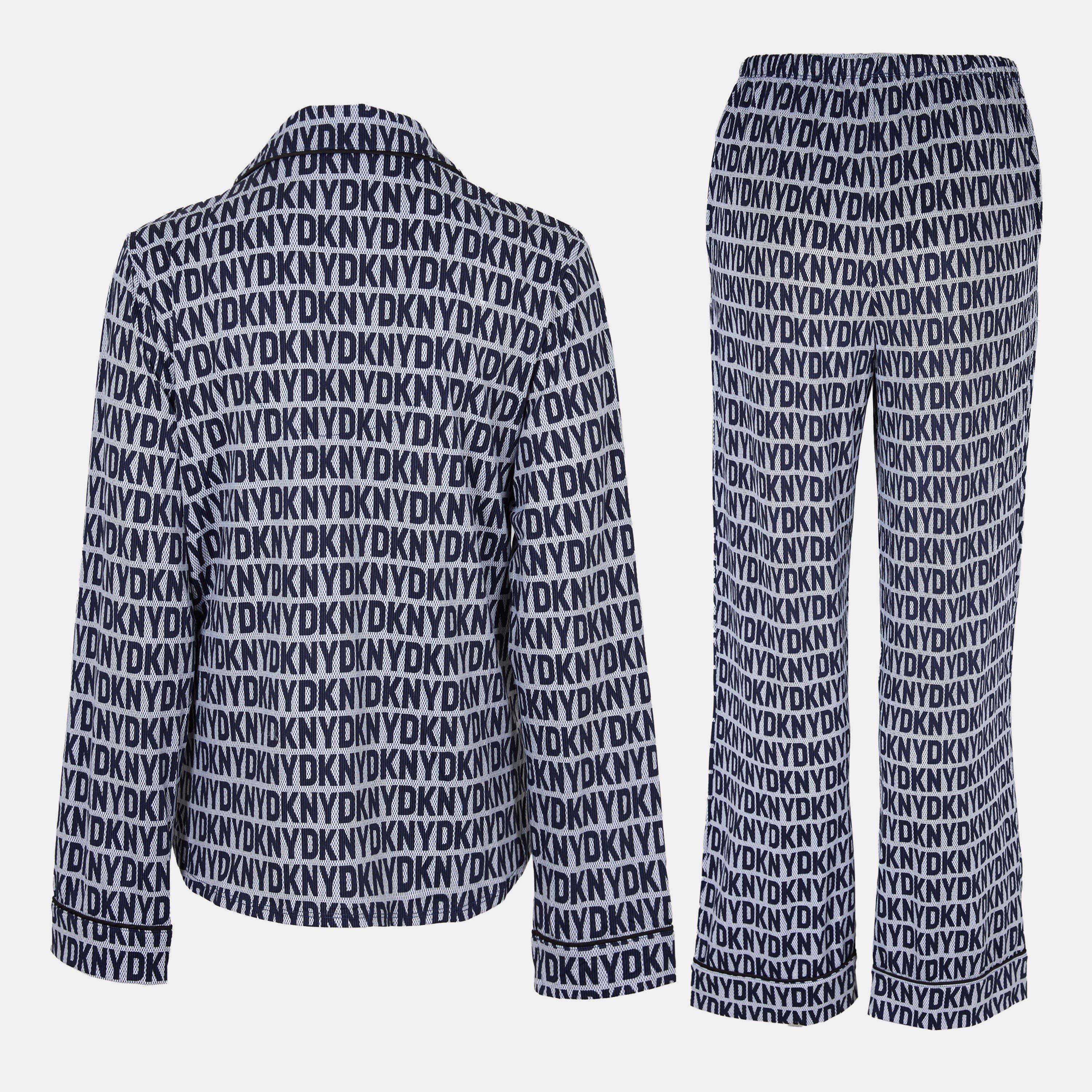 DKNY | Women's Logo Set Long Sleeve Pyjama Set | Long Sleeve Pyjama ...