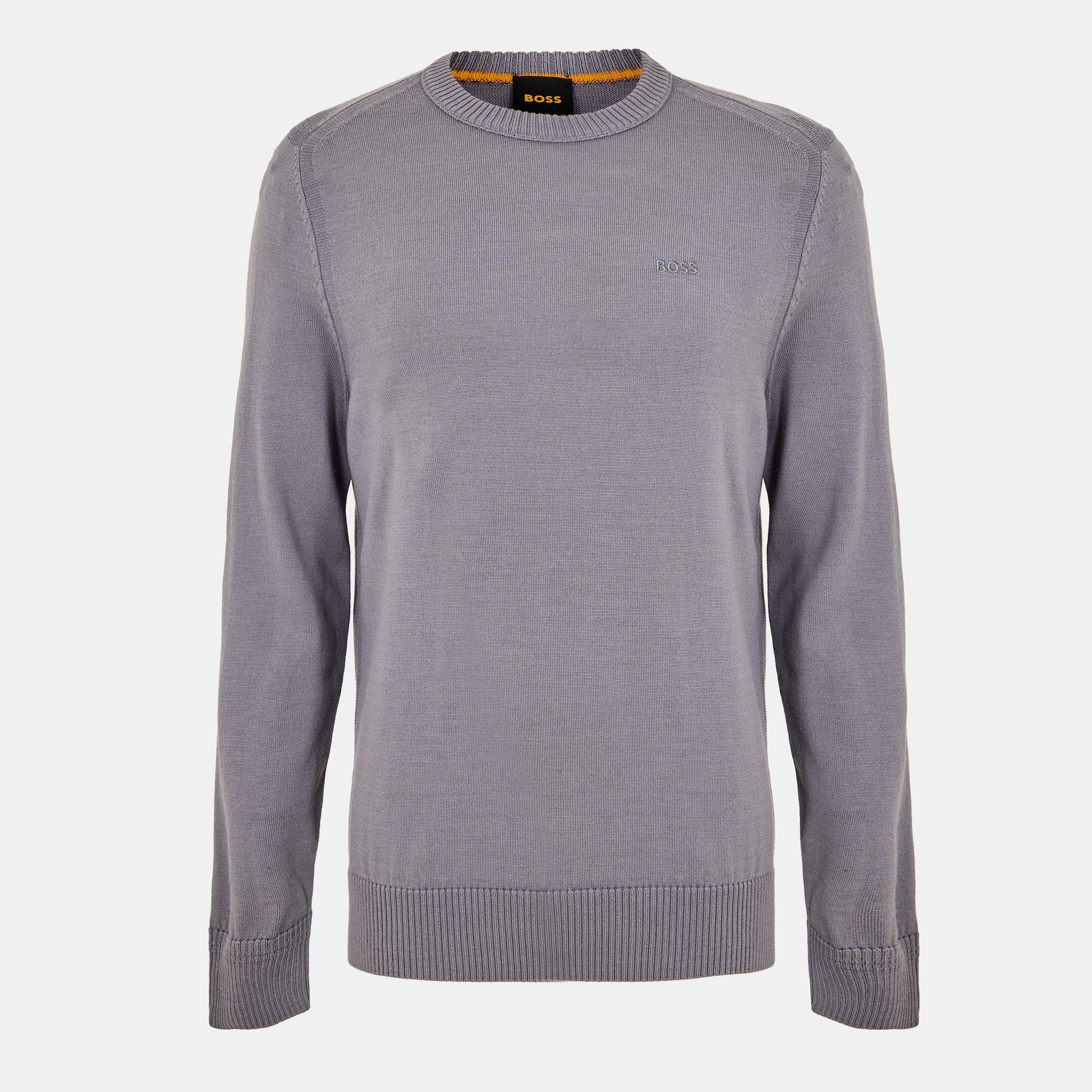 Boss Men's Avac C Orange Crew Neck Jumper | Sports Direct