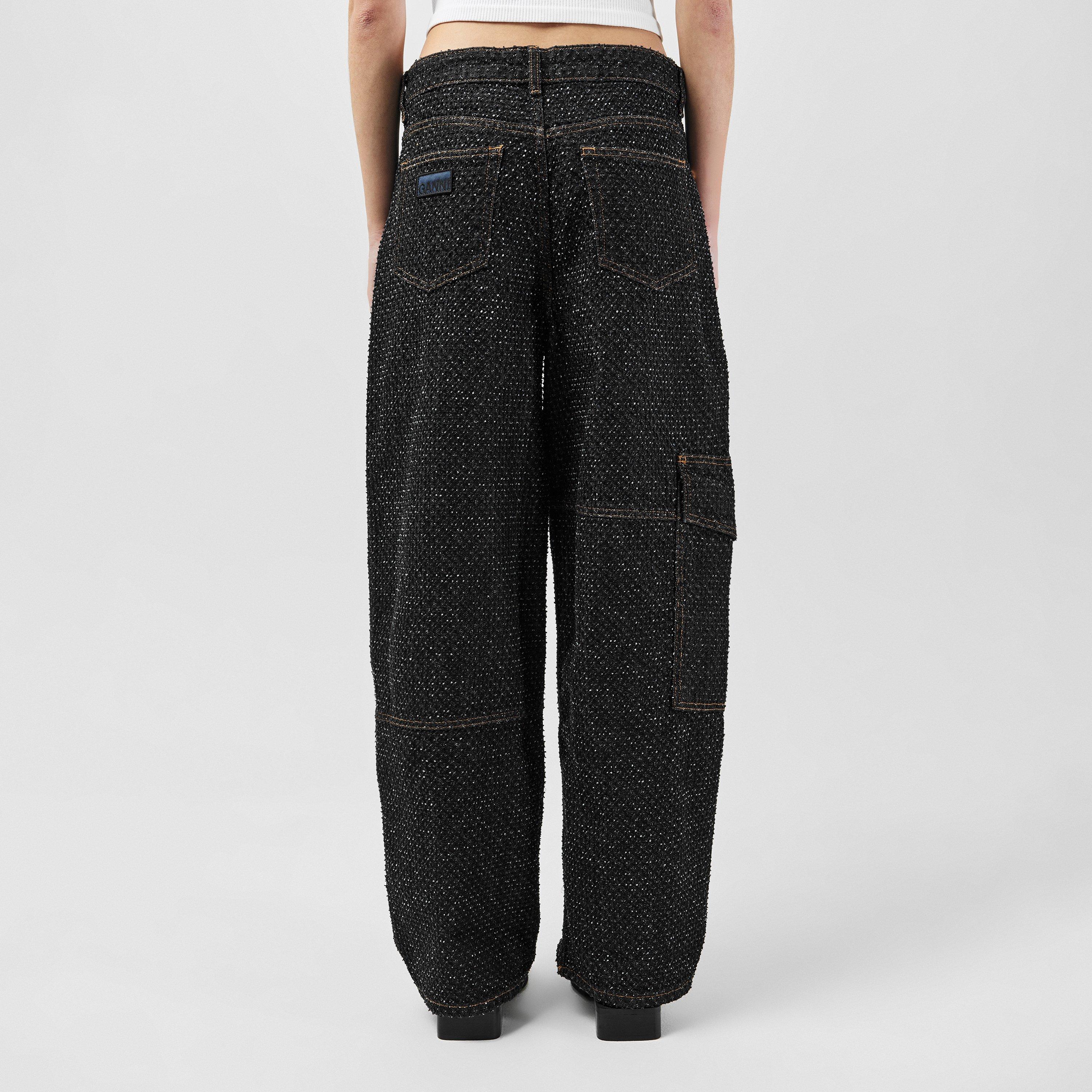 Ganni | Women's Carpenter Structured Denim Wide Leg Jeans | Wide Jeans ...