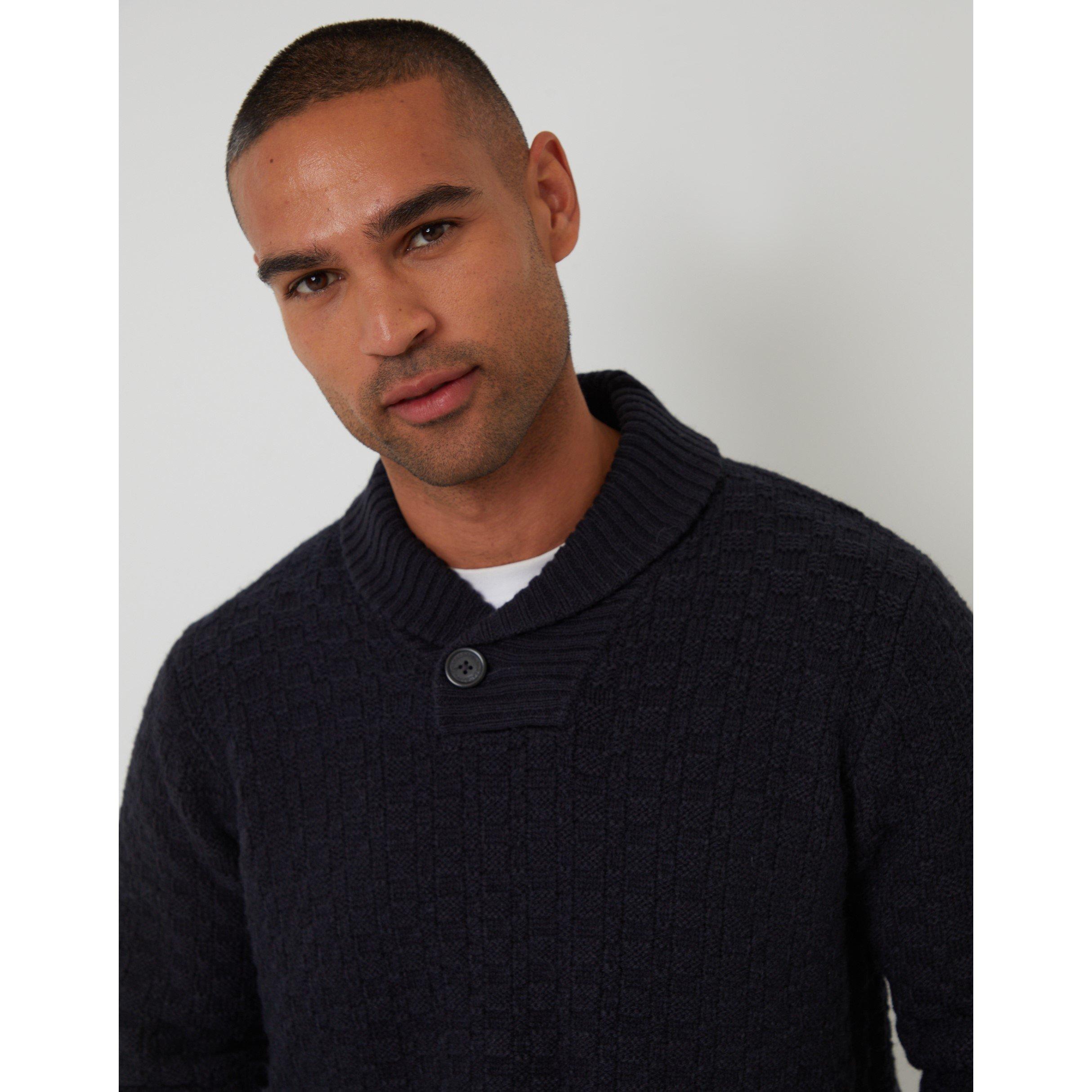 Threadbare | Shawl Neck Cable Knit Jumper | Cable Knit Jumpers | Sports ...
