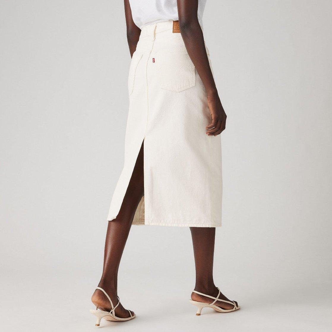 Levis Women's High Rise Back Slit Denim Skirt | USC