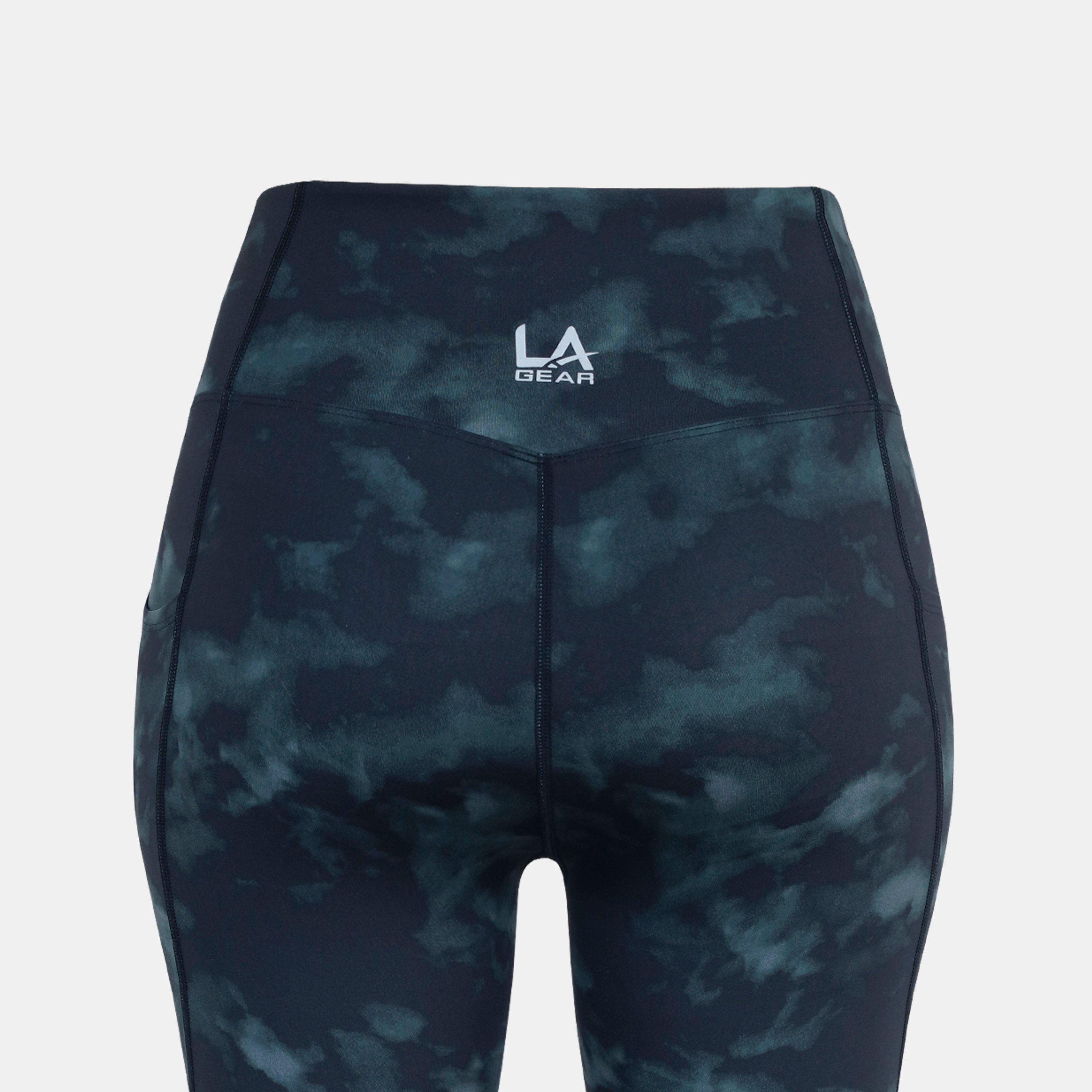 LA Gear Women's High Waisted Full Length Skinny Fit Performance Gym ...