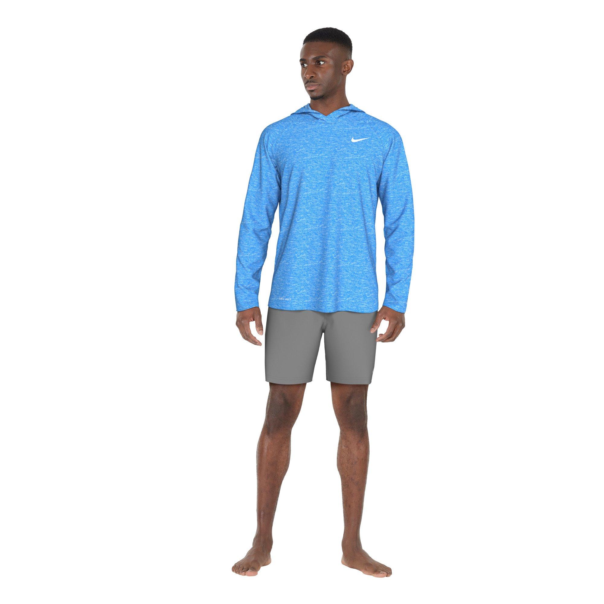 Nike Swim Hydroguard Essential Mens Dri-FIT UV Long Sleeve Hooded Top ...