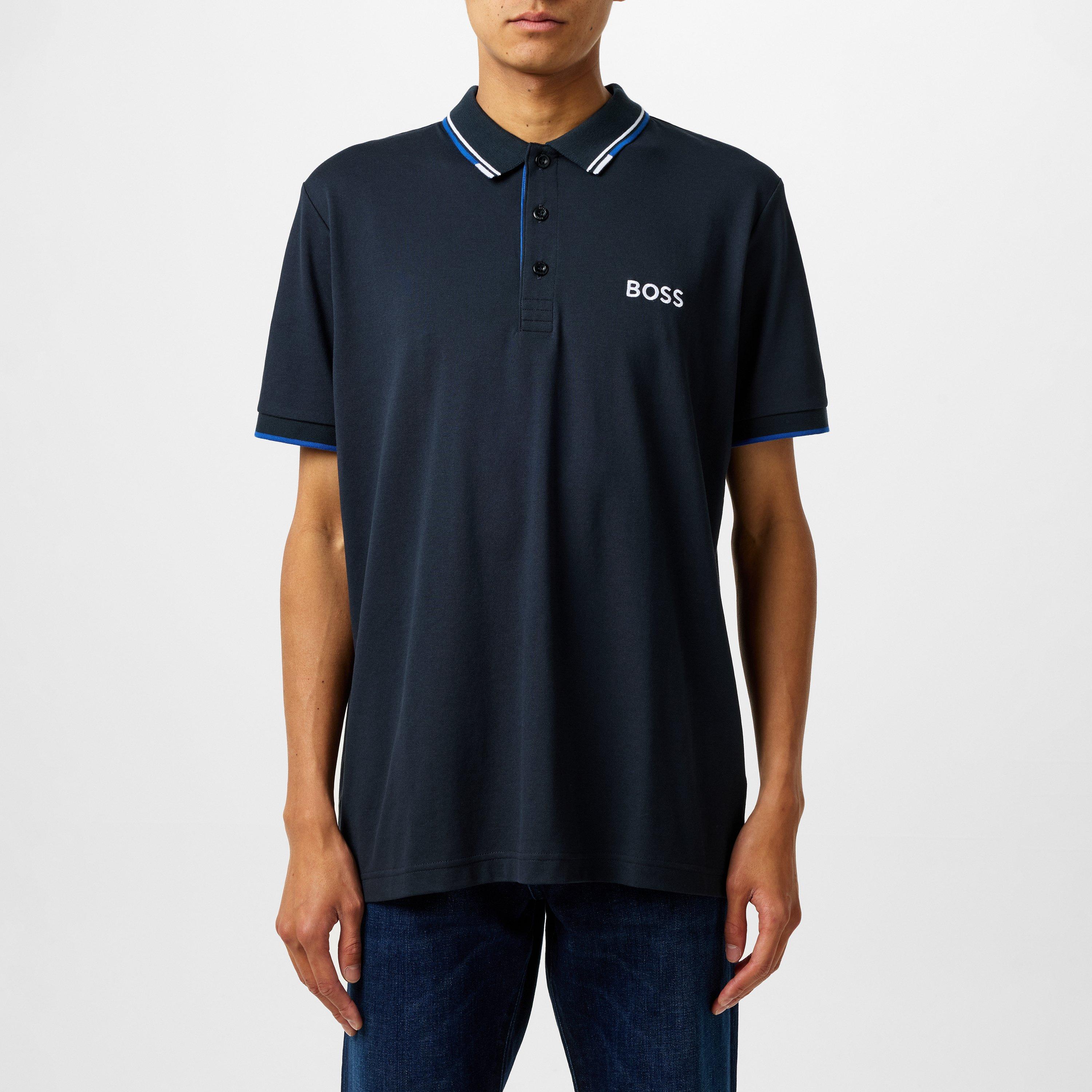 Boss | Men's Paddy Cotton Short Sleeve Performance Polo Shirt | Short ...