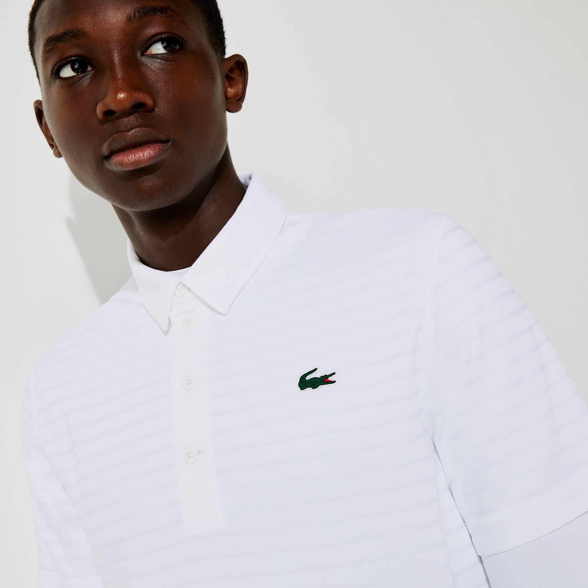 Lacoste Lacoste Stripe Polo Shirt Mens Polos de performance a manches courtes Sports Direct