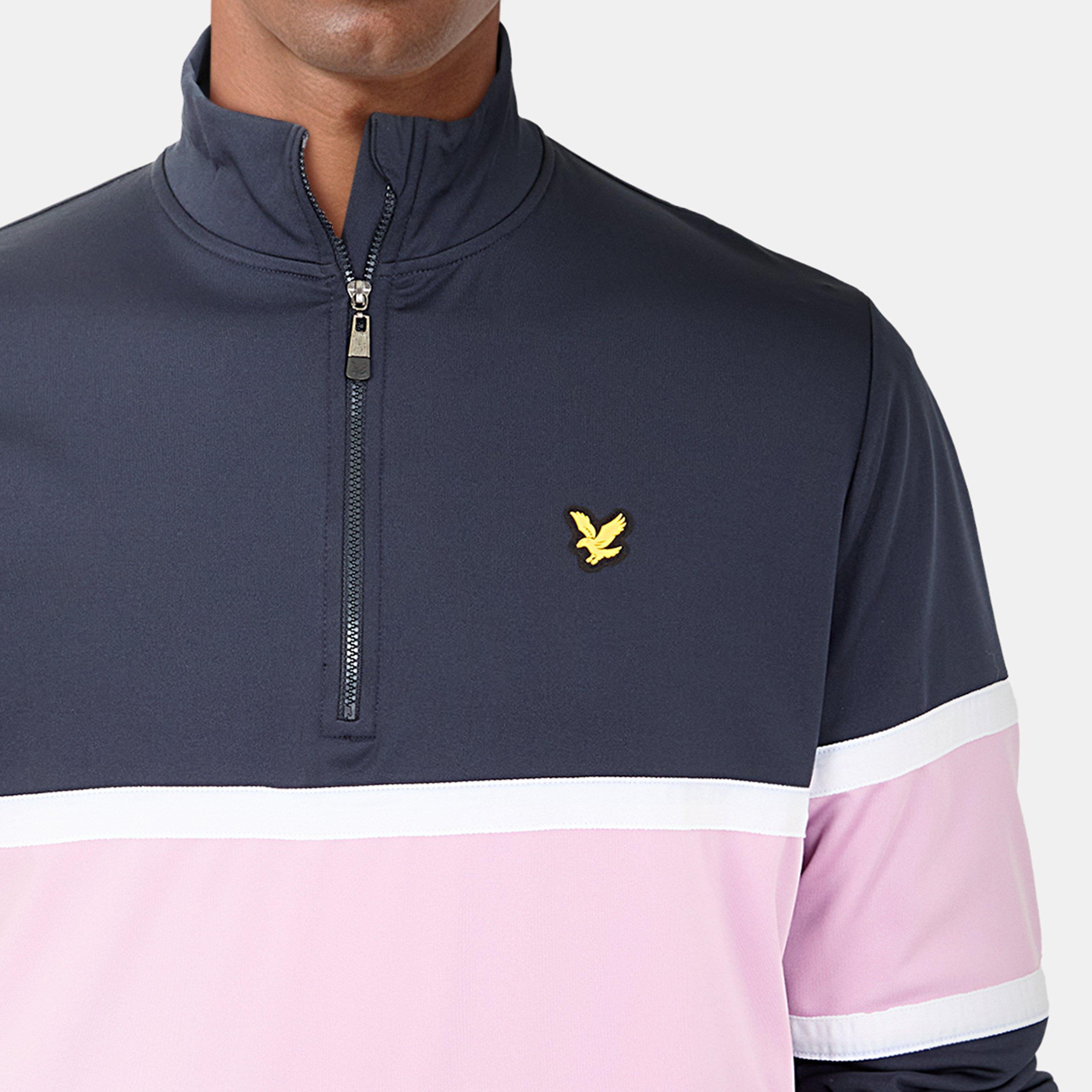 Lyle and Scott | Men's Colour Block Quarter-Zip Performance Golf Jacket ...