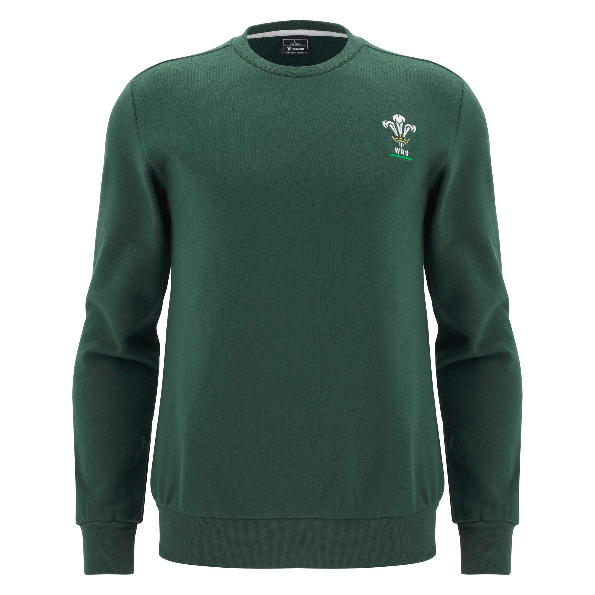 Macron | Wales Rugby 2025 Cotton Long Sleeve Sweatshirt | Replica ...