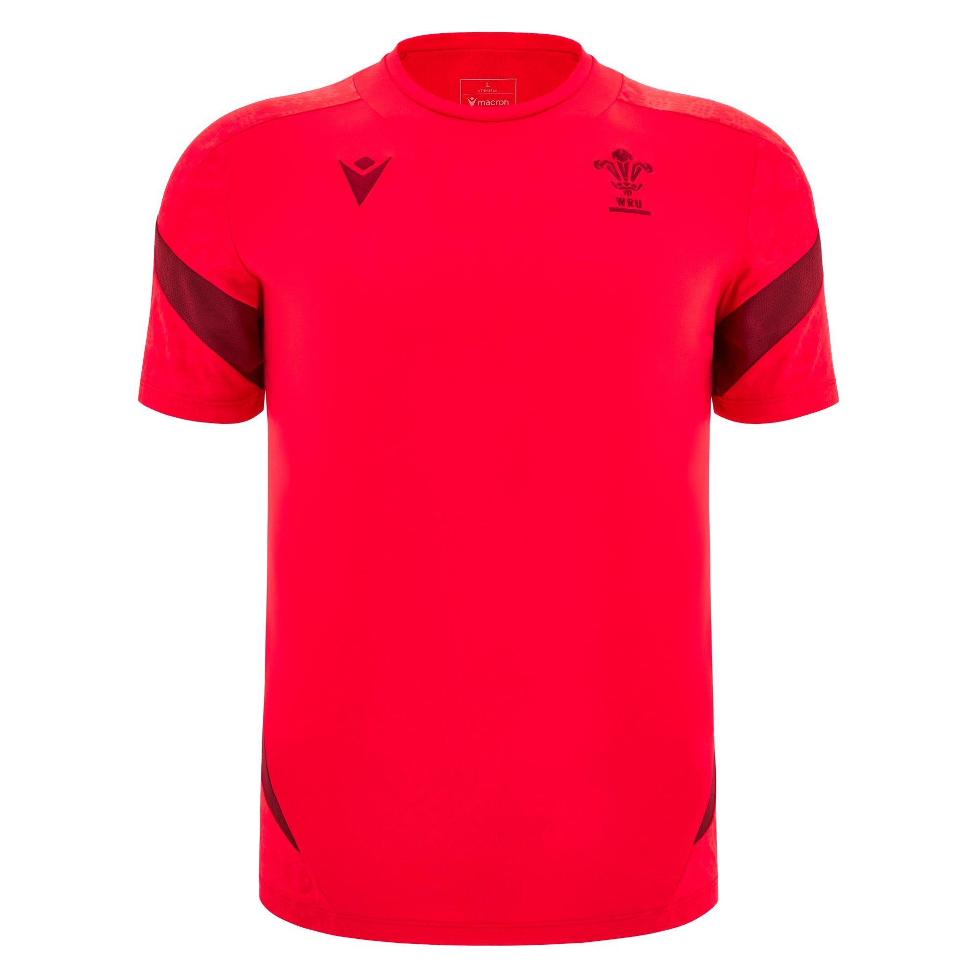 Macron Wales Rugby Training Shirt 2025 Adults | Sports Direct