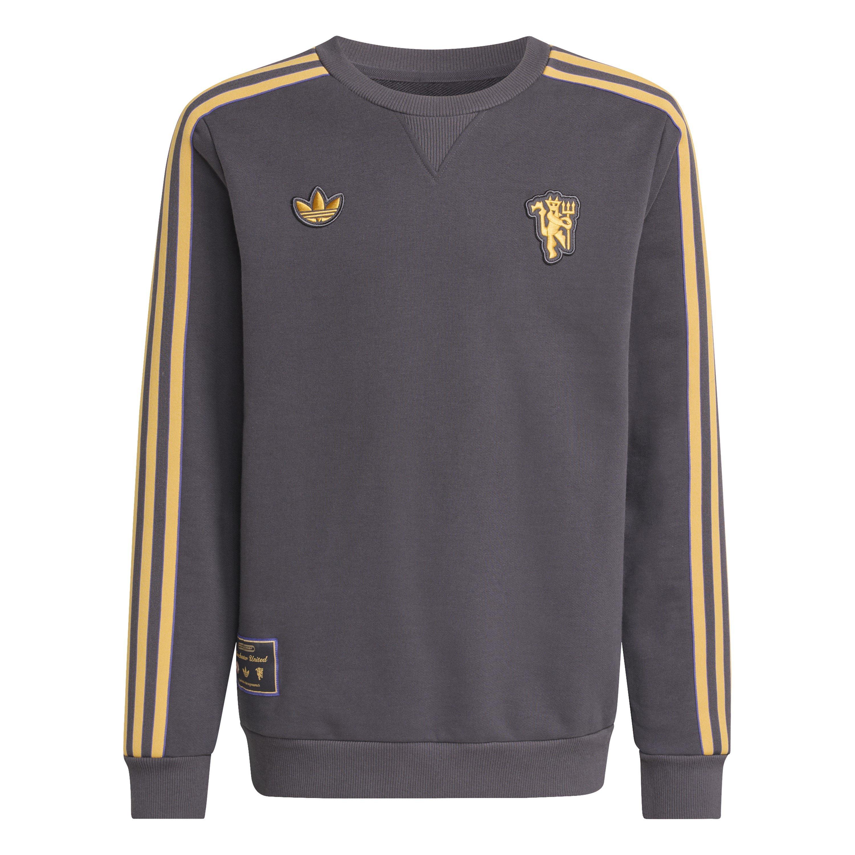 adidas | Manchester United Icons Crew Sweater Juniors | Licensed Crew ...