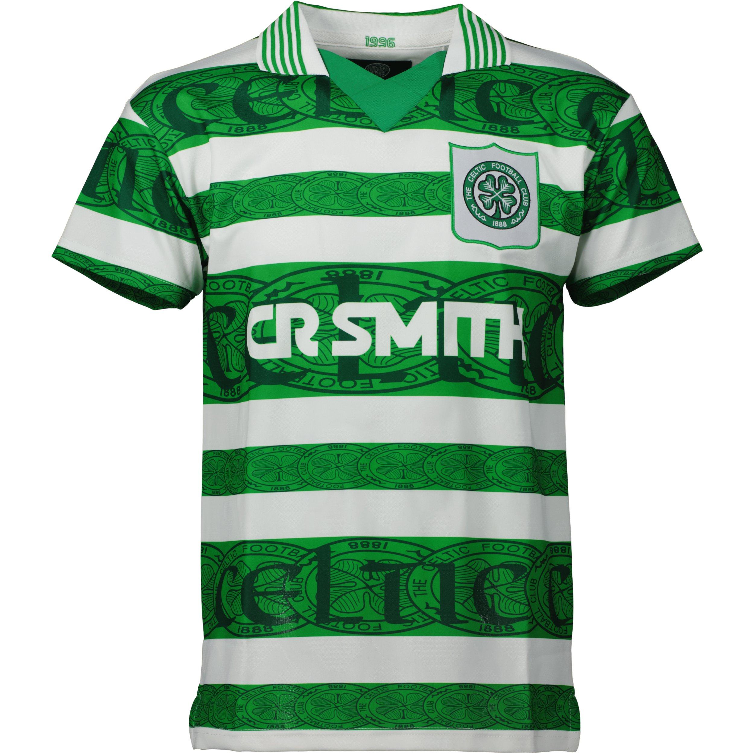 Team | Celtic 1996 Retro Home Kit Adults | Licensed Retro Shirts ...