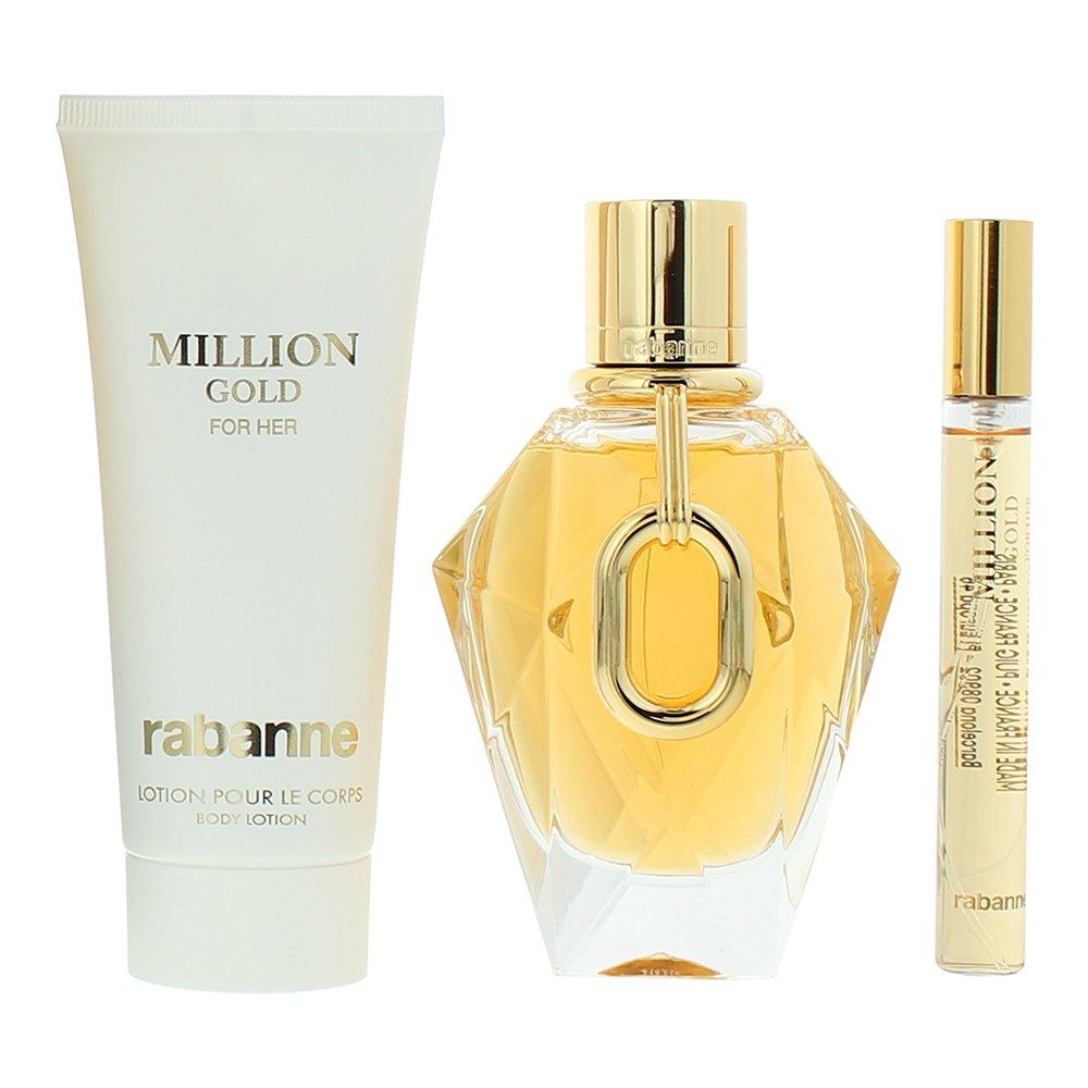 Paco Rabanne Paco Rabanne Million Gold 3 Piece Gift Set | FRASERS