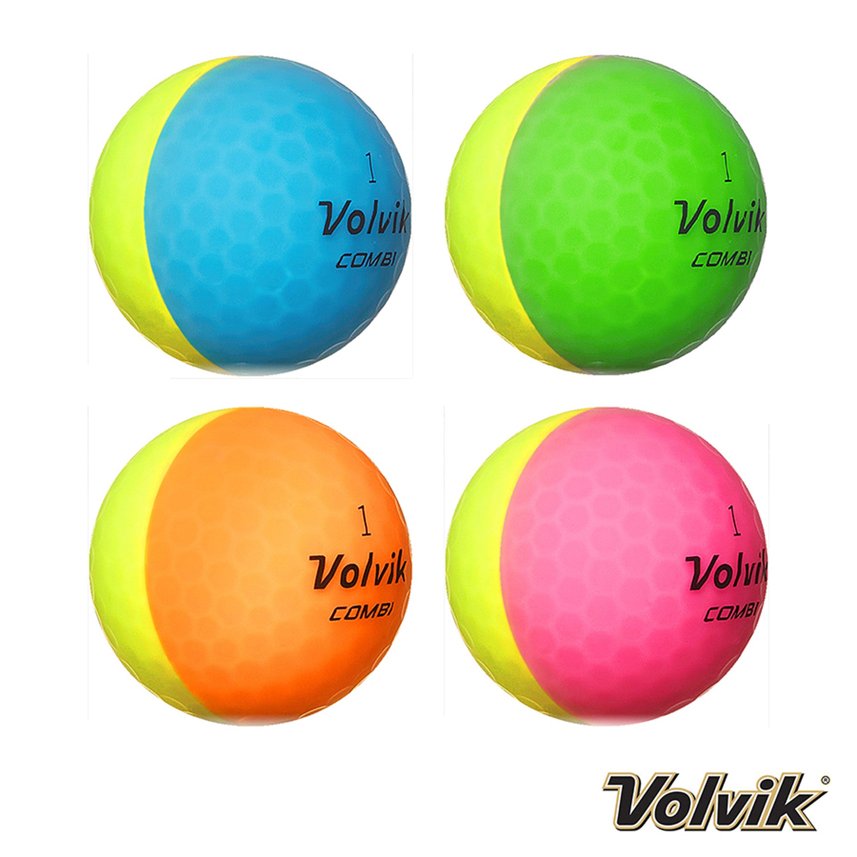 Volvik Volvik Vivid Combo Golf Balls – 12 Pack | Sports Direct