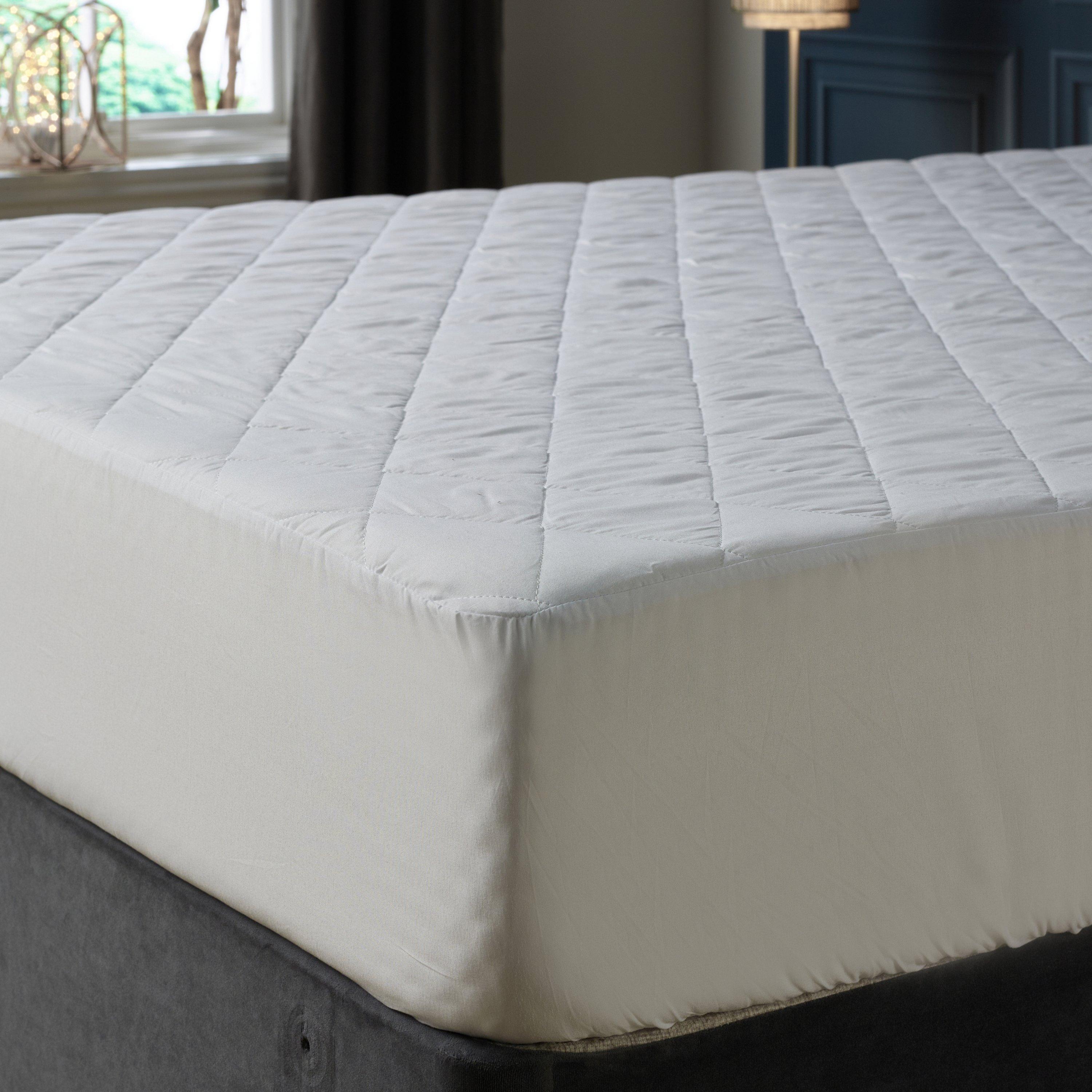 Downland Hotel Collection Satin Stripe Mattress Protector | Sports Direct