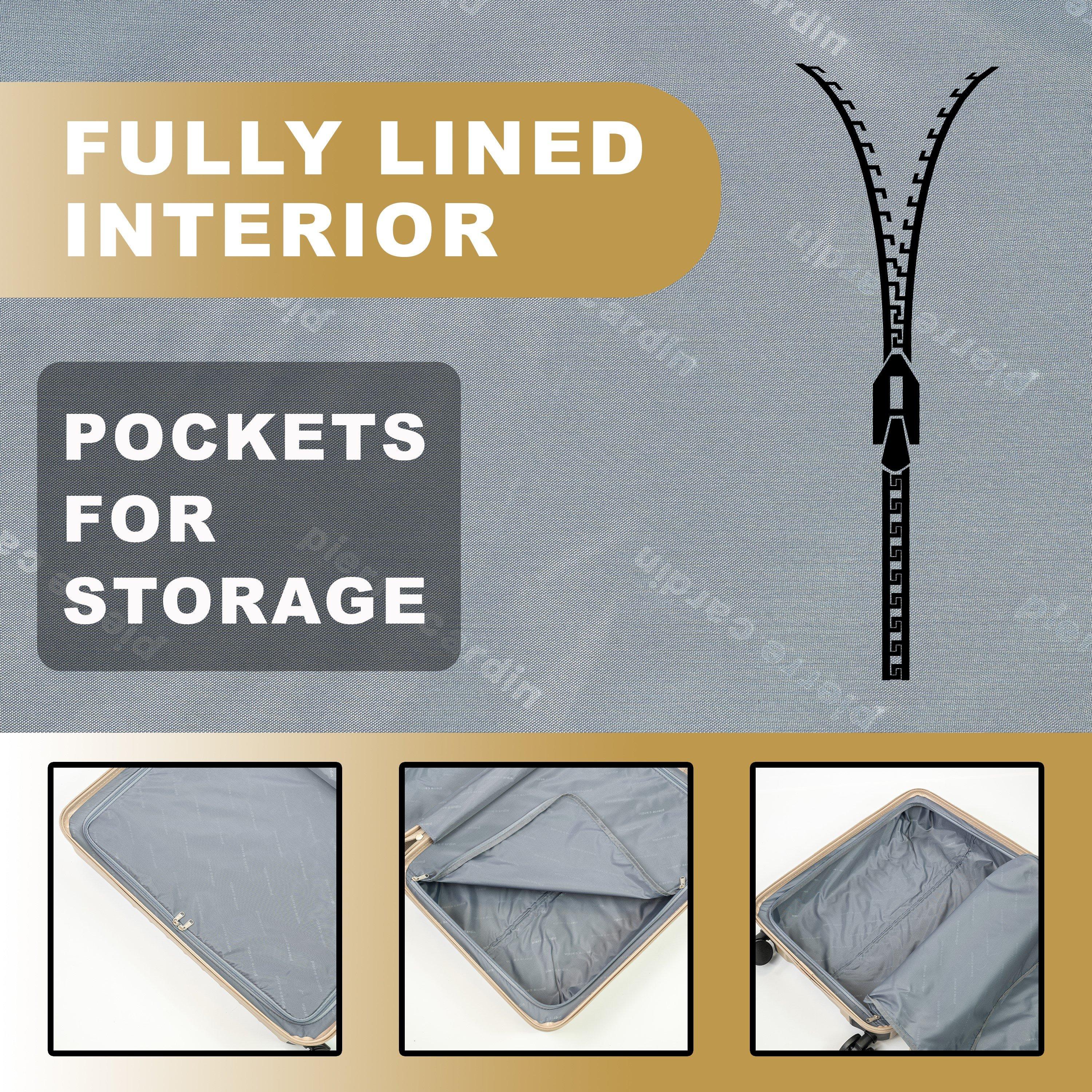 Pierre Cardin | Soleil Hard Shell Cabin Suitcase Small Luggage ...