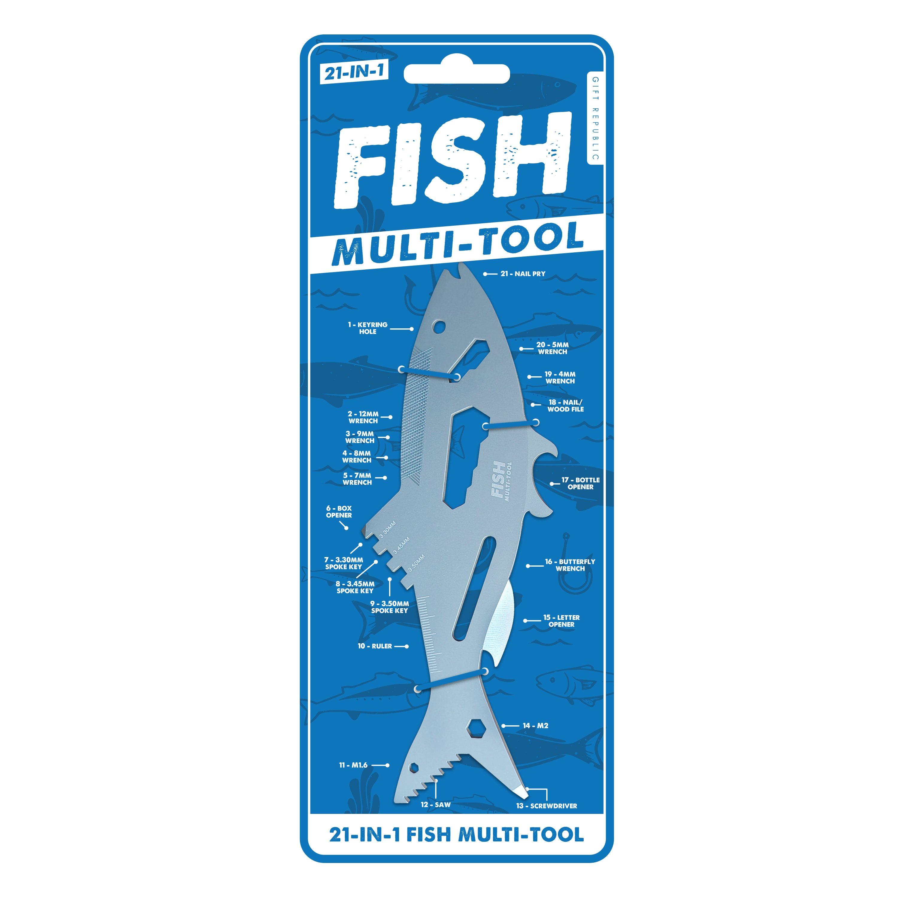 Gift Republic Fish Multi-Tool – 21-in-1 Fisherman’s Gadget | FRASERS