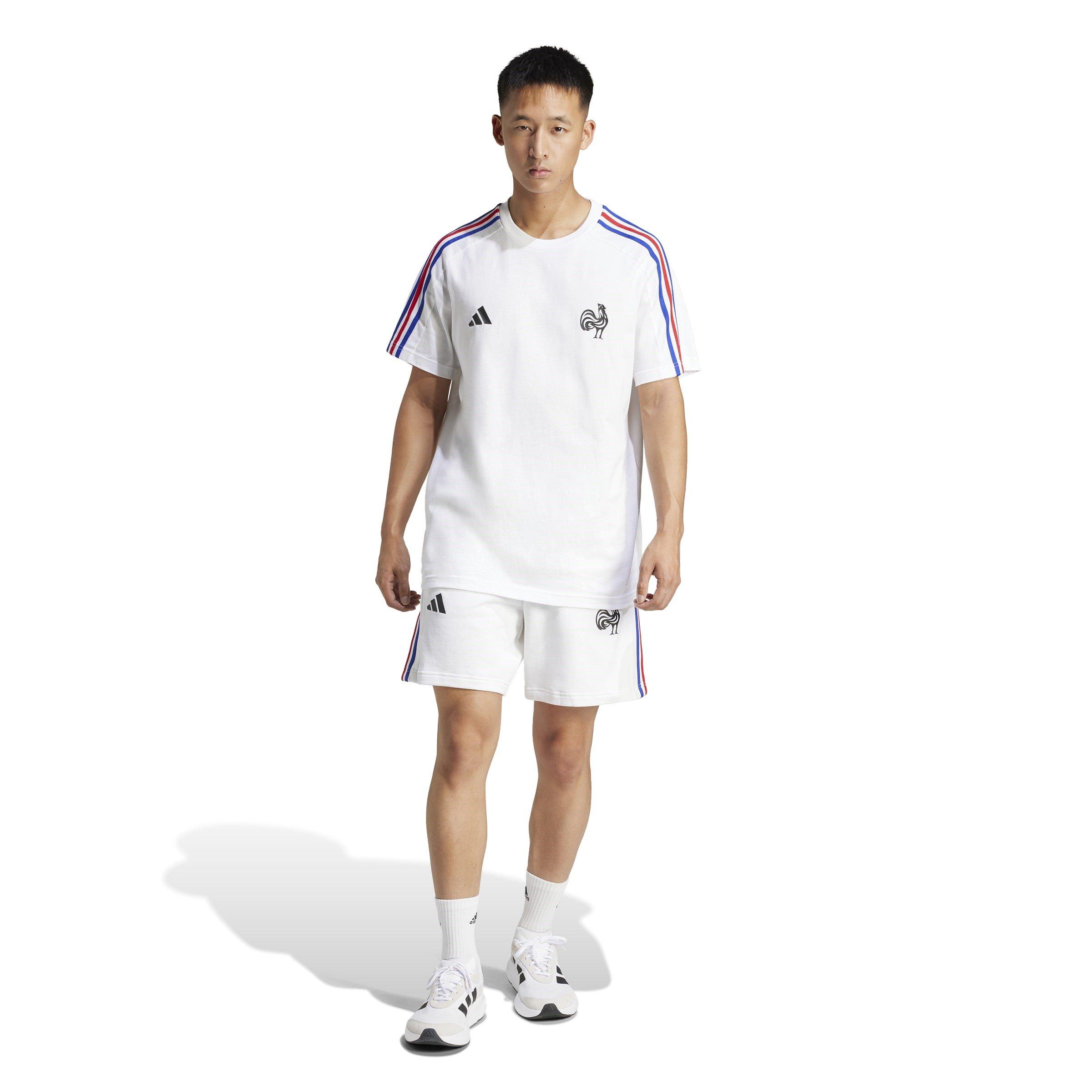 adidas France Essentials 3-Stripes T-Shirt Mens | Sports Direct