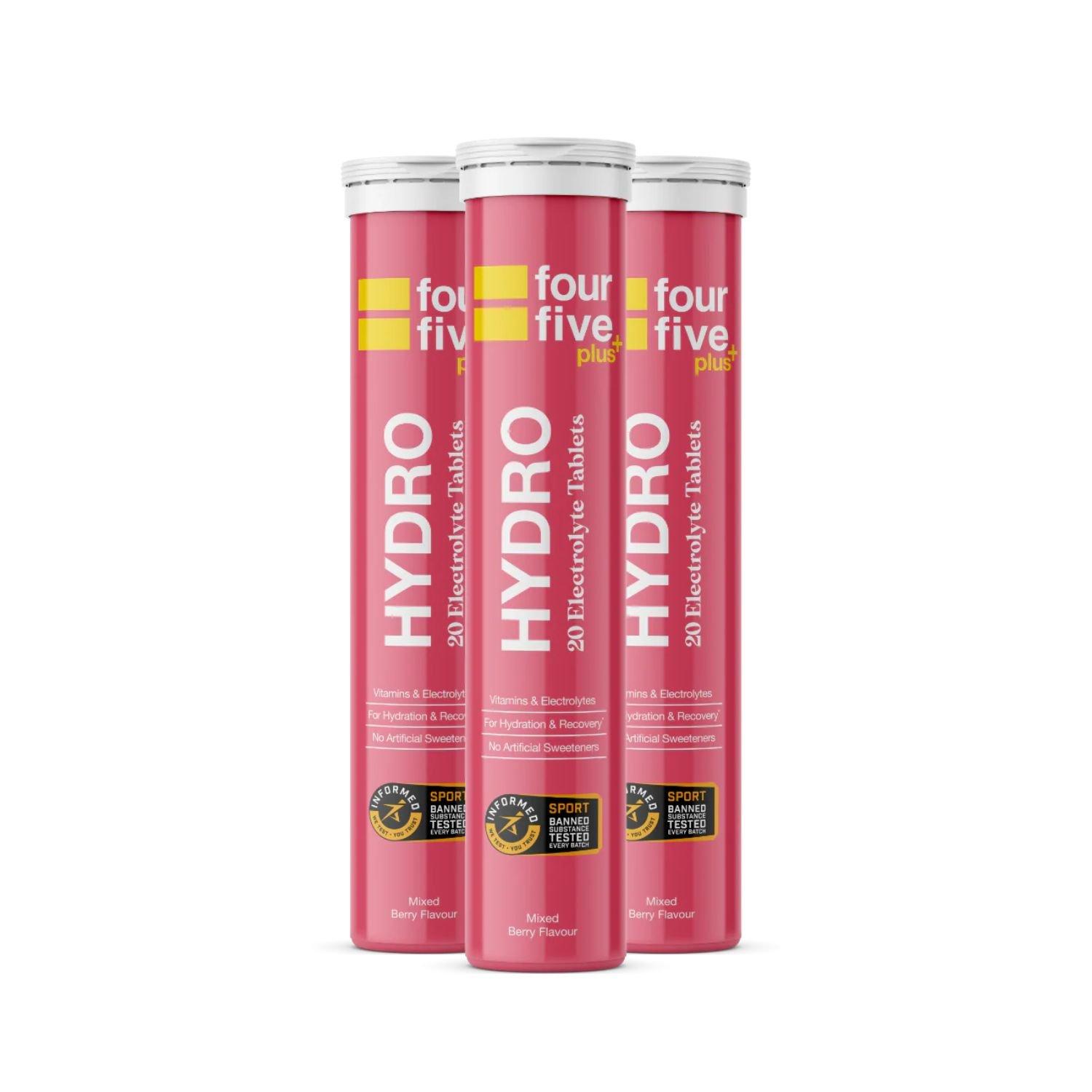 FourFive Fourfive Hydro Plus (8 x 20 Tablet Tubes) | Sports Direct