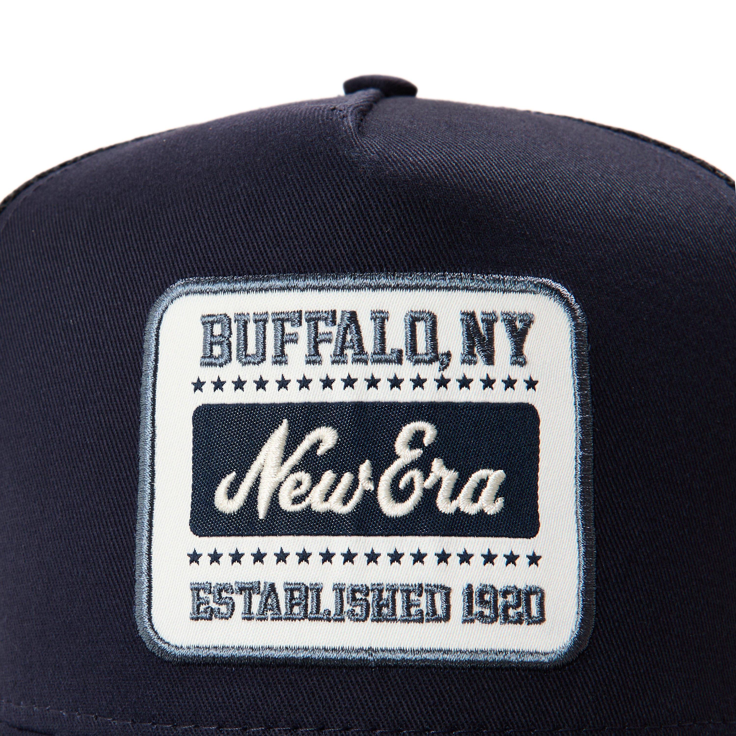 New Era Lifestyle | Patch Logo Trucker Cap | Baseball Caps | Cruise Fashion