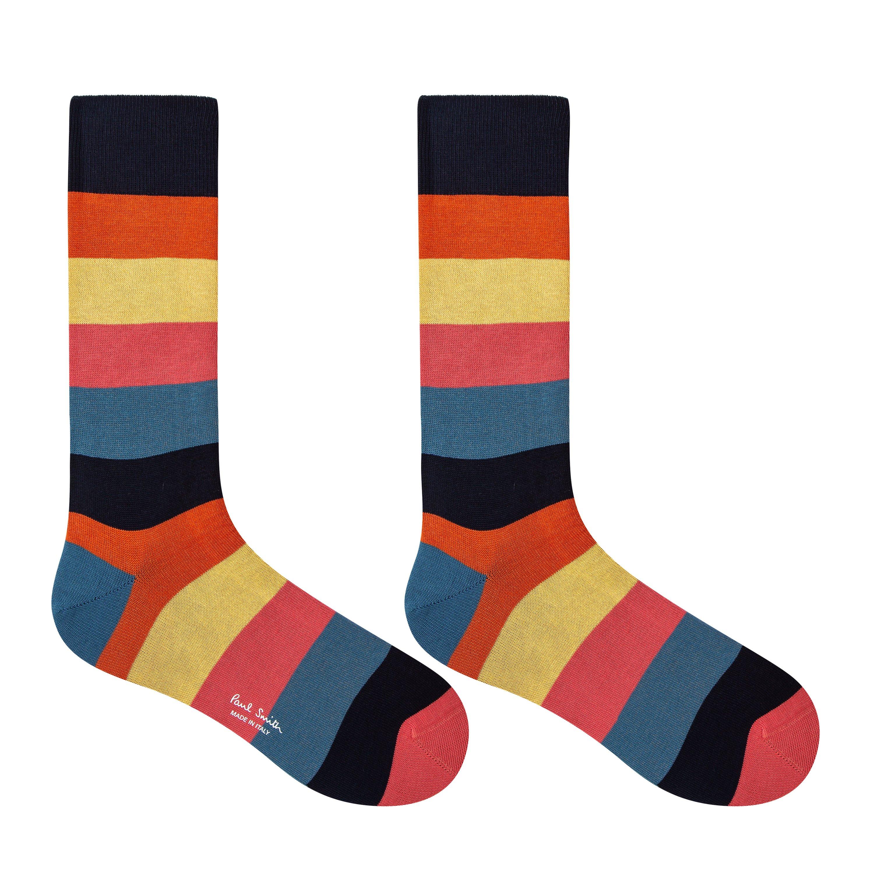 Paul Smith Underwear | Bright Stripe Socks | Crew Socks | USC