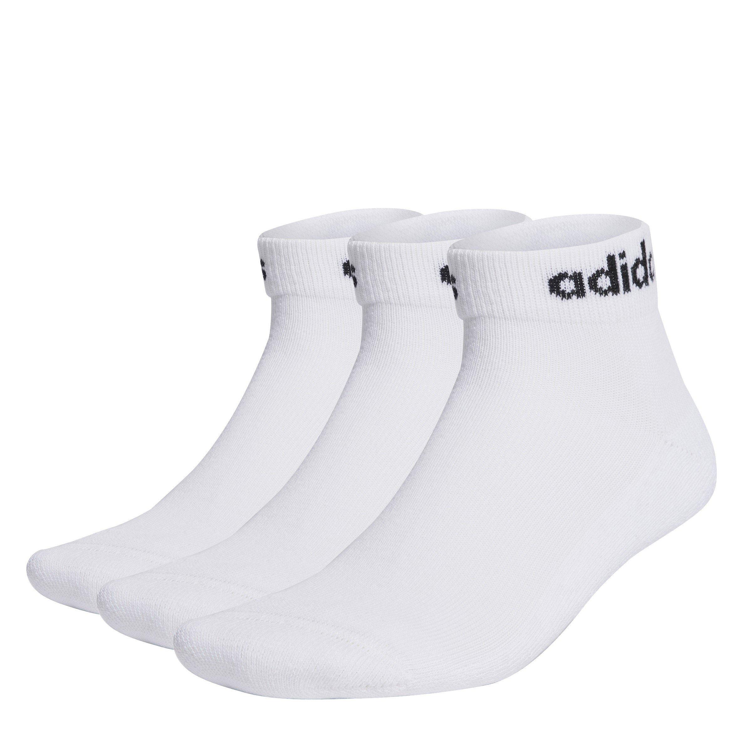 adidas Linear Ankle Cushioned Socks 3 Pack | Sports Direct MY