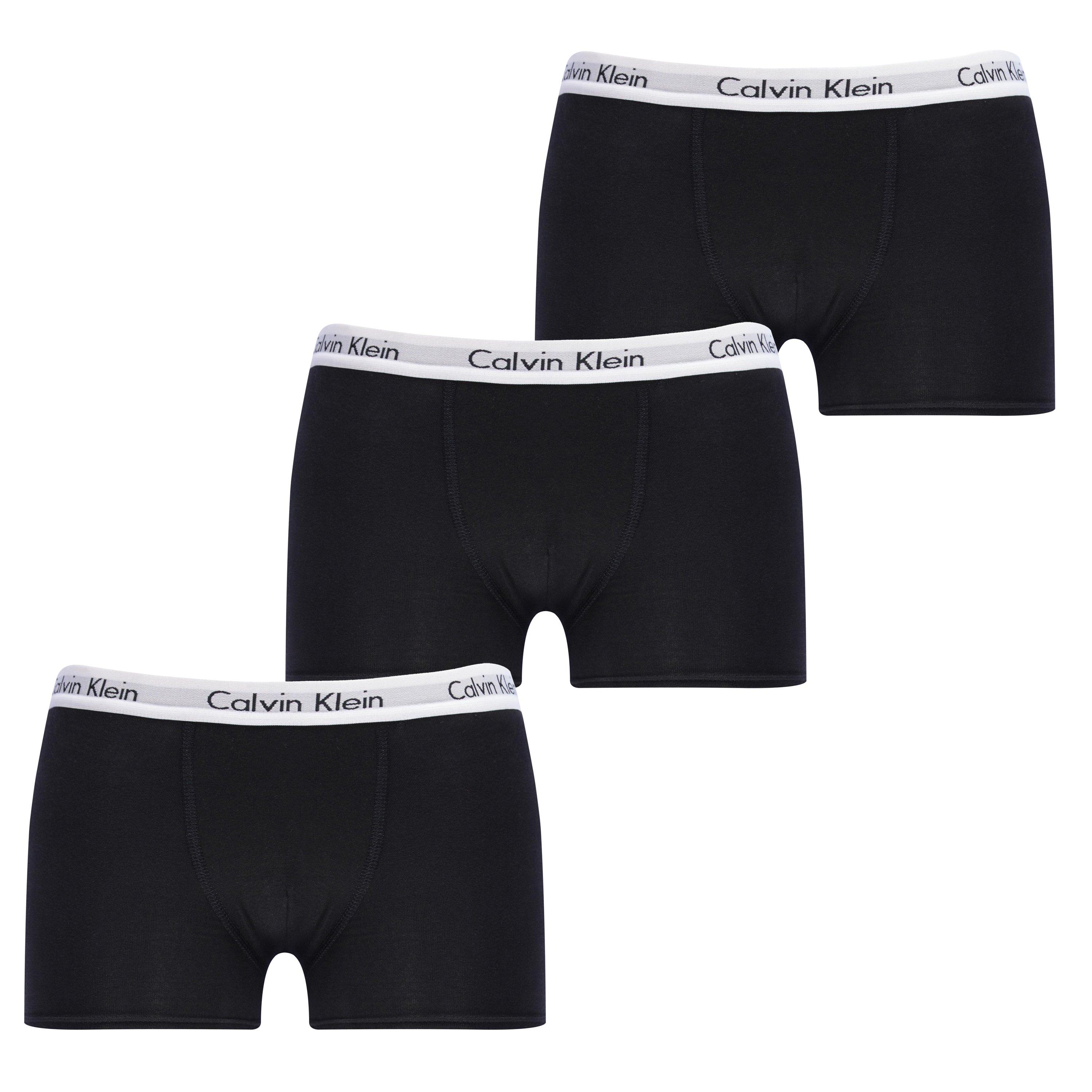 Calvin Klein | MC 3 Pack Cotton Trunks | Trunks | Sports Direct