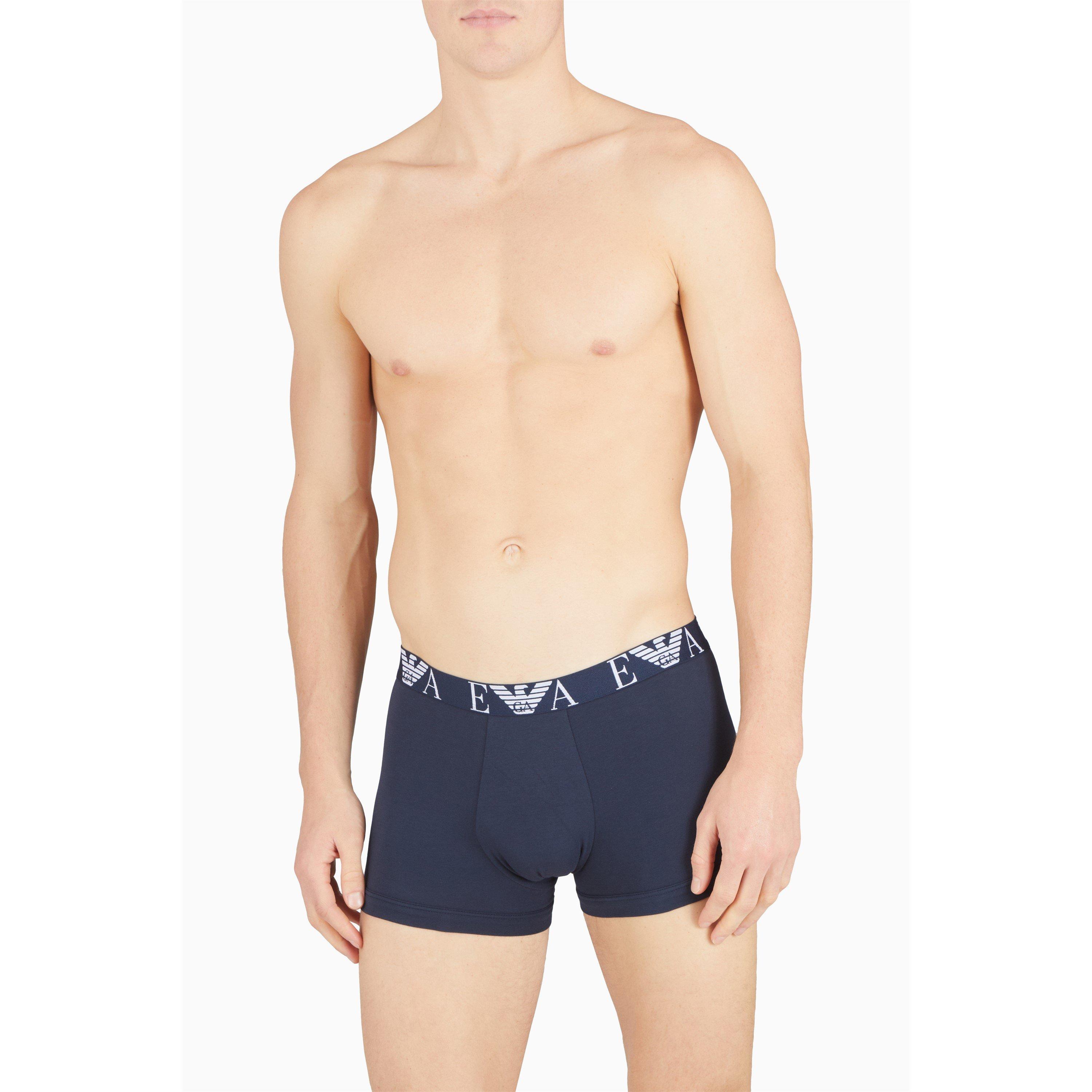 Emporio Armani Underwear 3 Pack Logo Trunks Troncs Sports Direct
