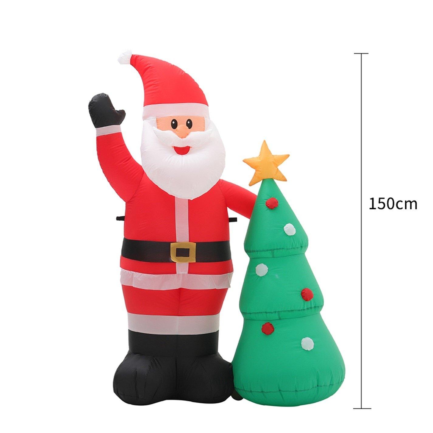 LIFE IDEAS | 1.5m Inflatable Father Christmas Air Blown | Outdoor ...