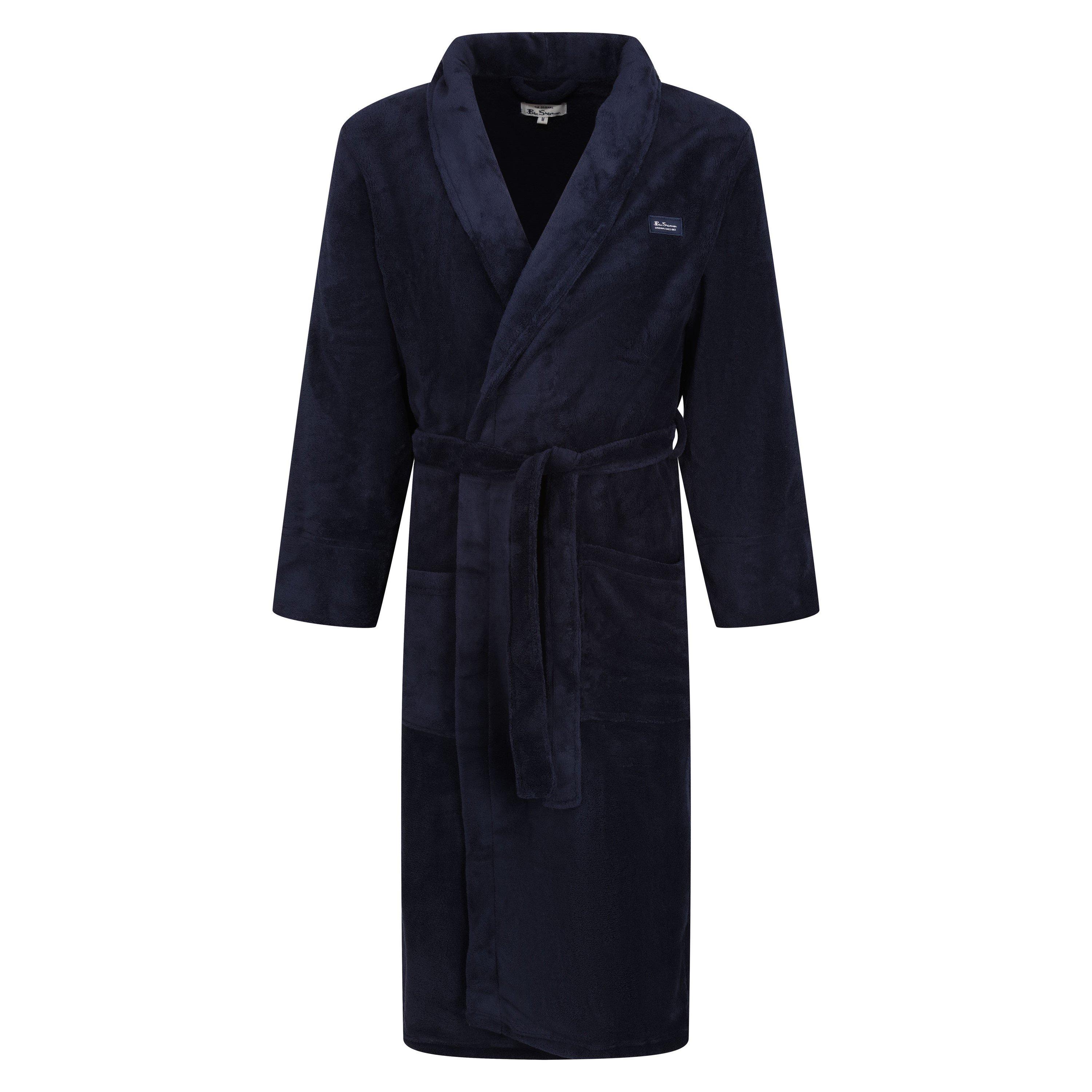 Ben Sherman | Randol Long Sleeve Belted Fleece Dressing Gown | Fluffy ...