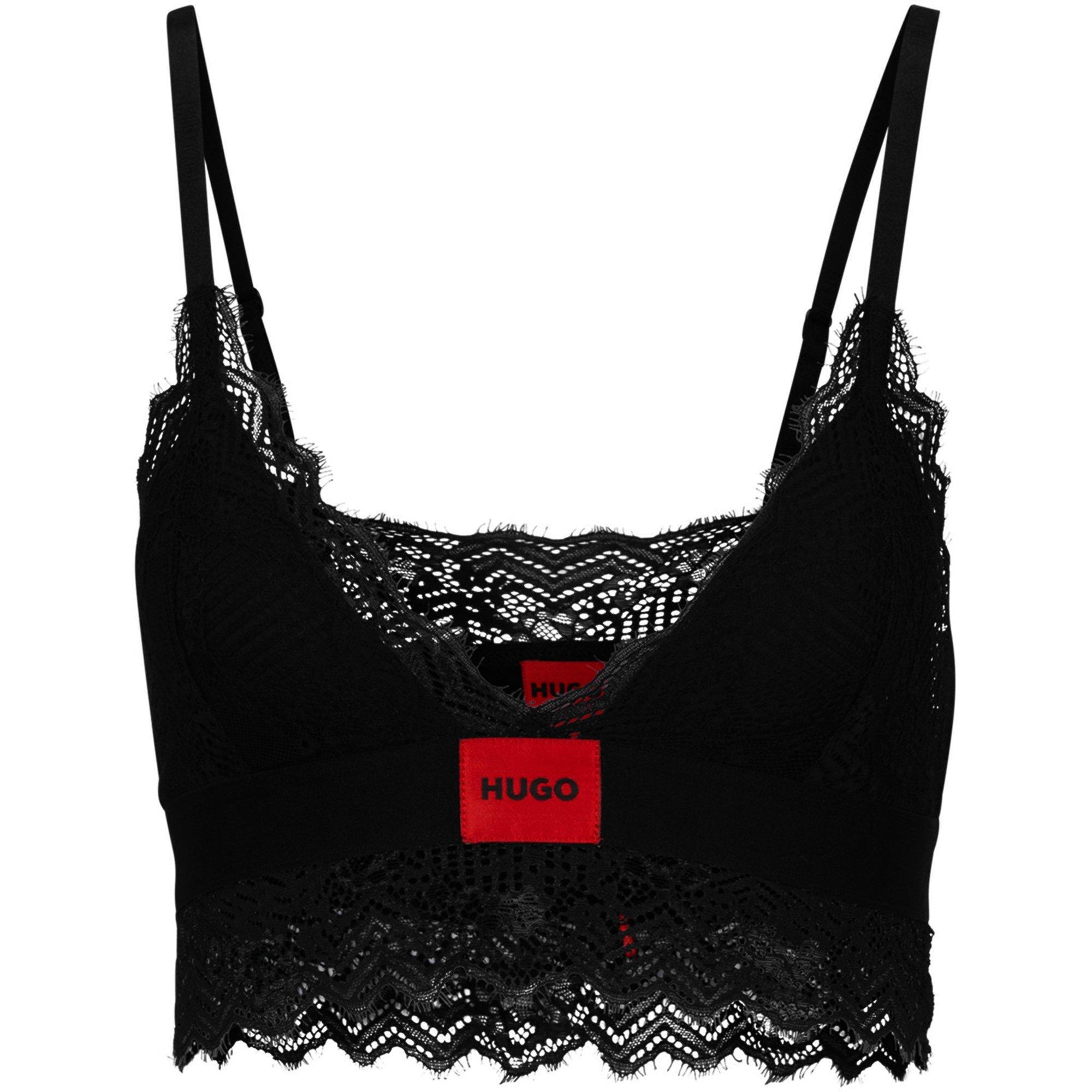 Hugo Lace Triangle Padded Bralette Unlined Bralettes Usc