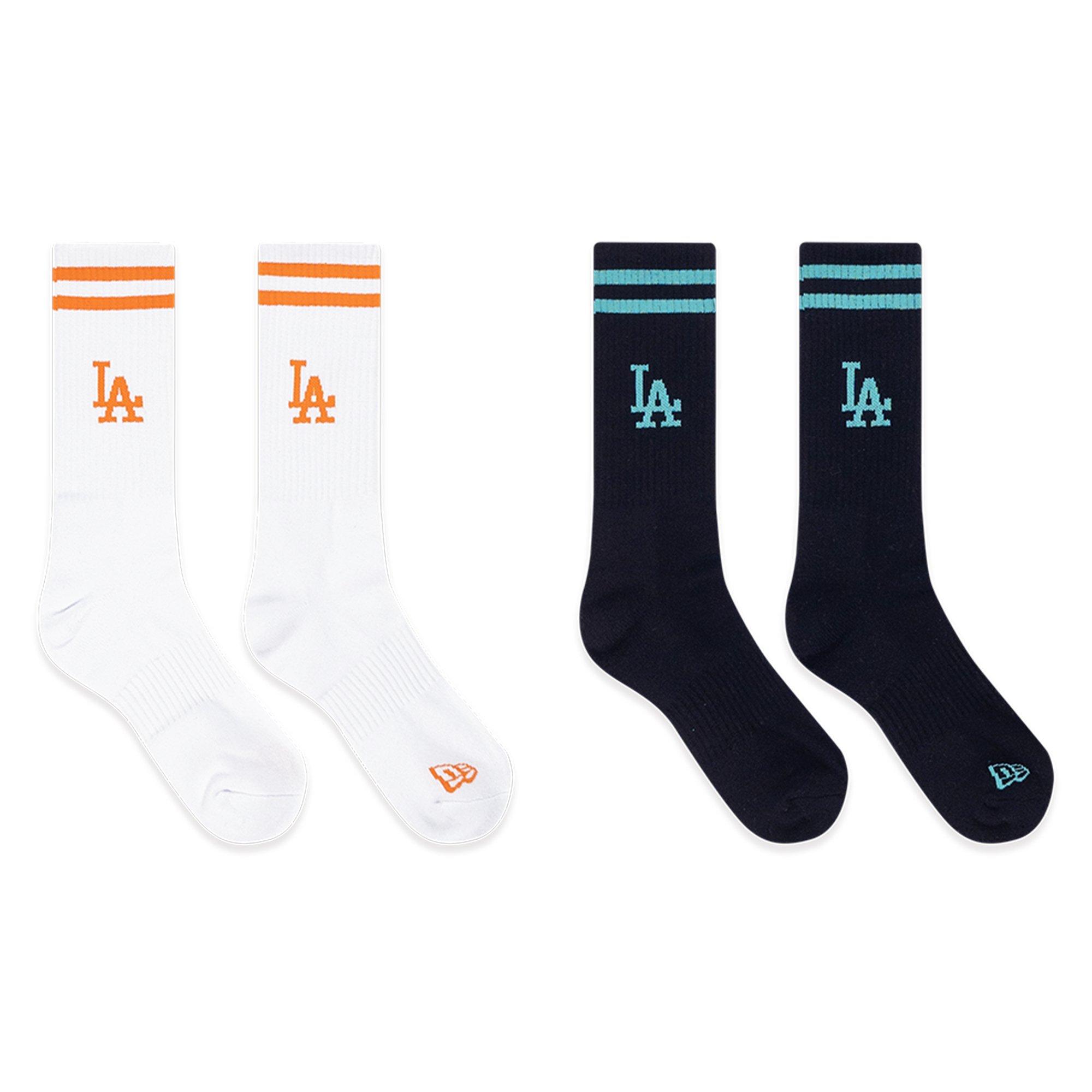 New Era | Los Angeles Dodgers Crew Sock 2 Pack | Crew Socks | Sports ...