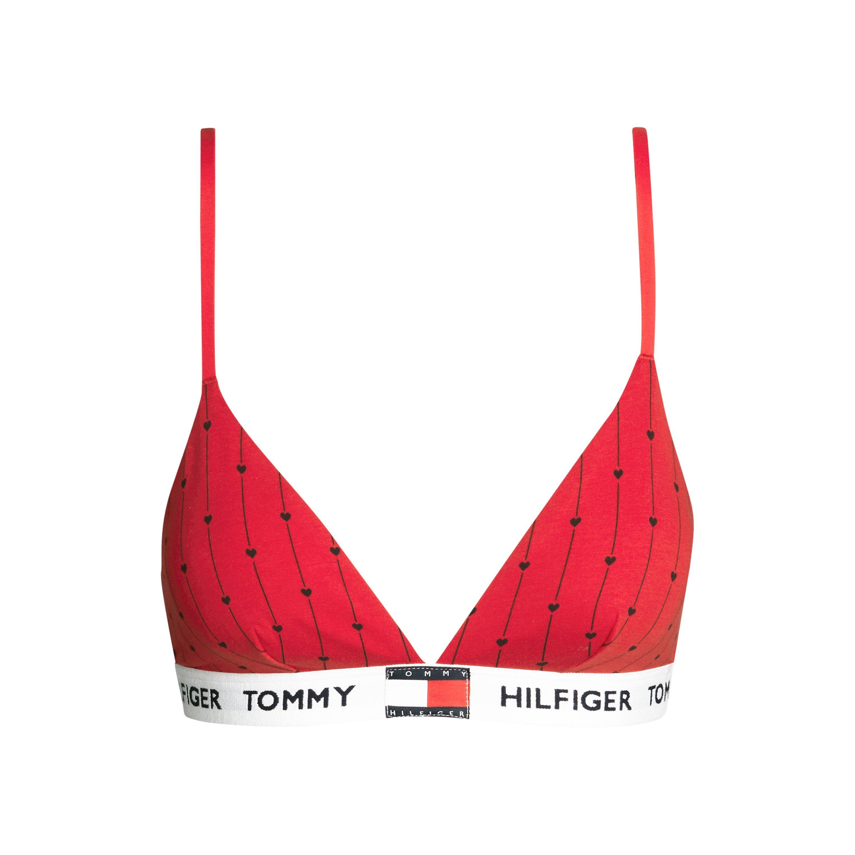 Tommy Bodywear | Heritage Print Non-Wired Padded Triangle Bra ...