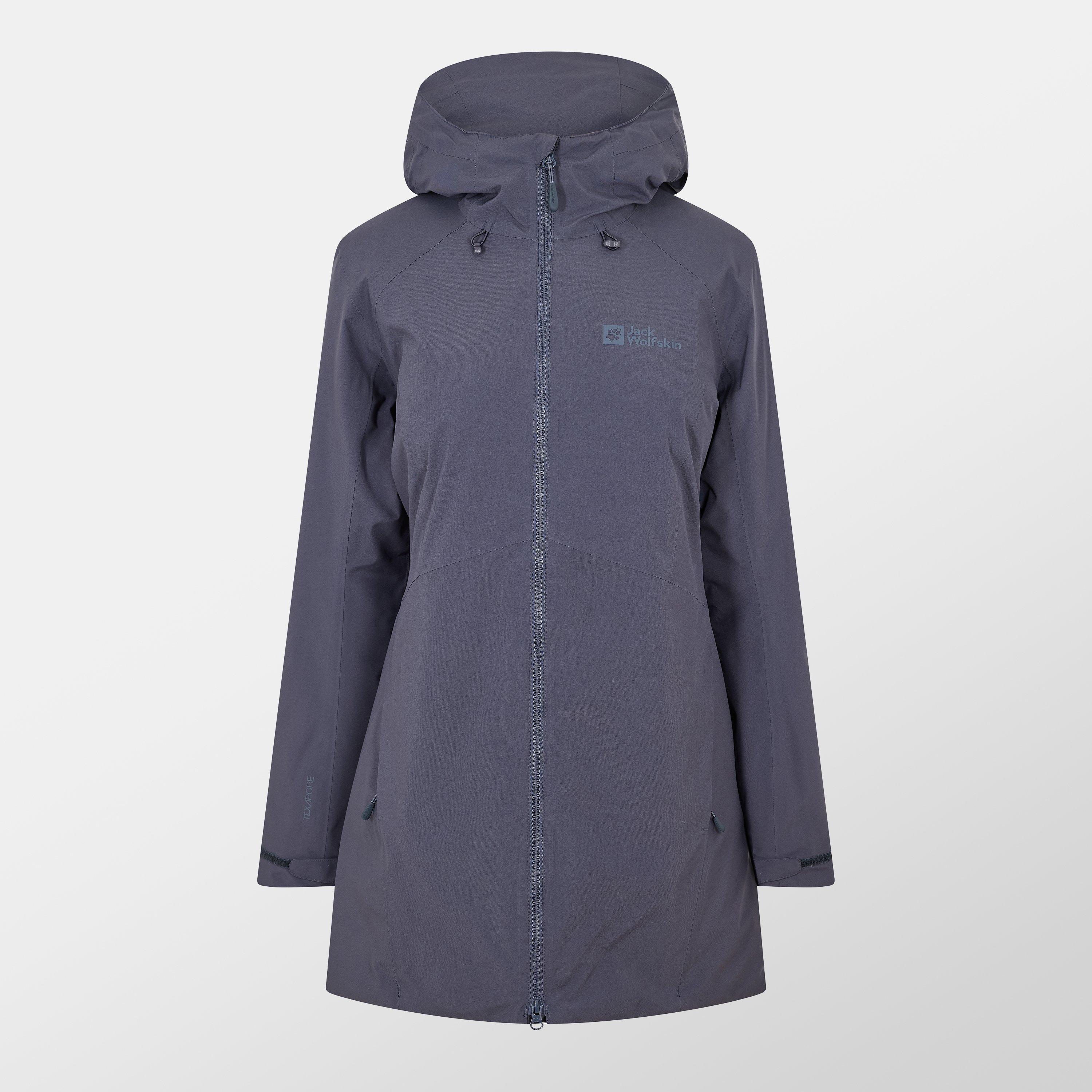Jack Wolfskin Women's Heidelstein Waterproof Knee Length Hooded ...