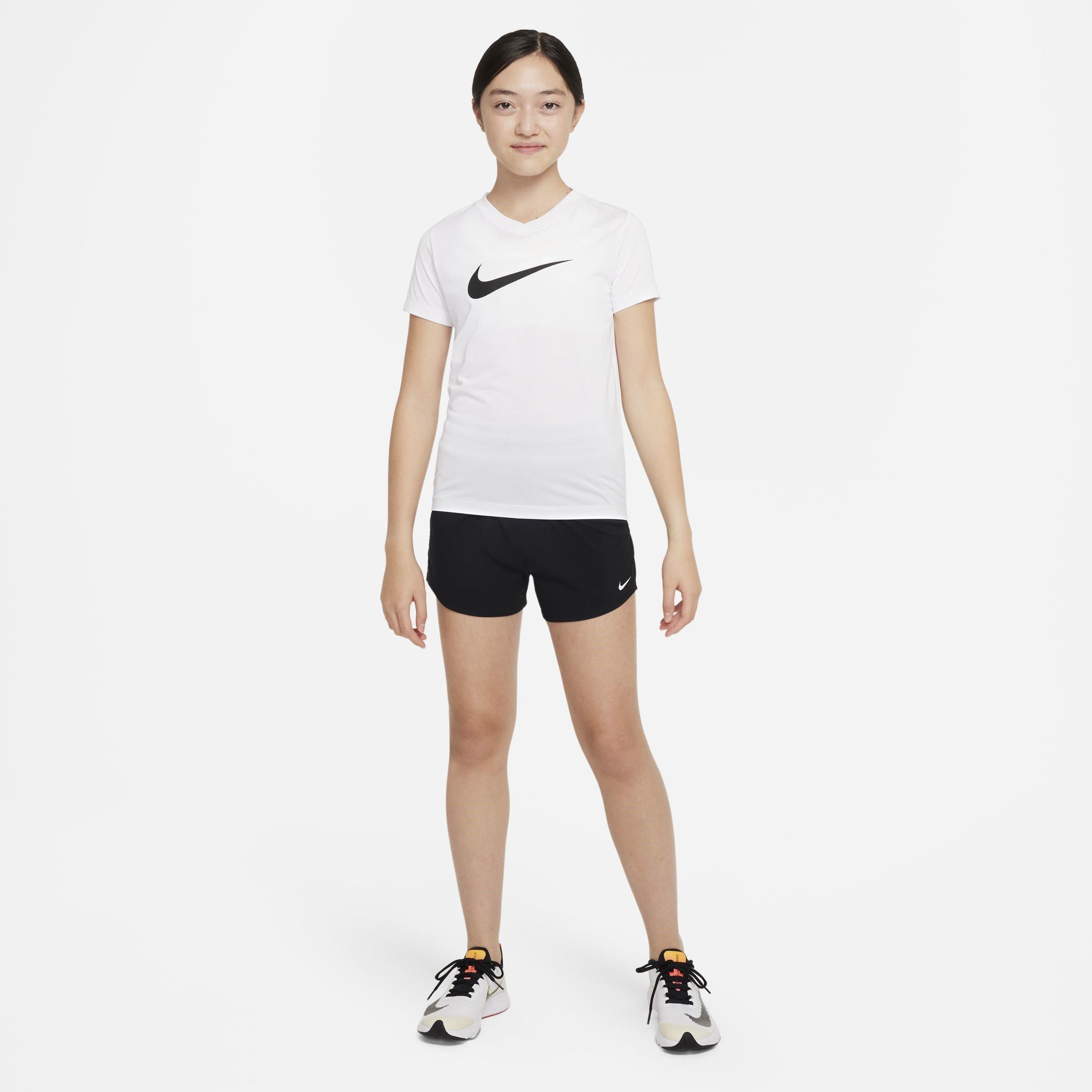 Nike | One Big Kids' (Girls') Dri-FIT High-Waisted Woven Training ...