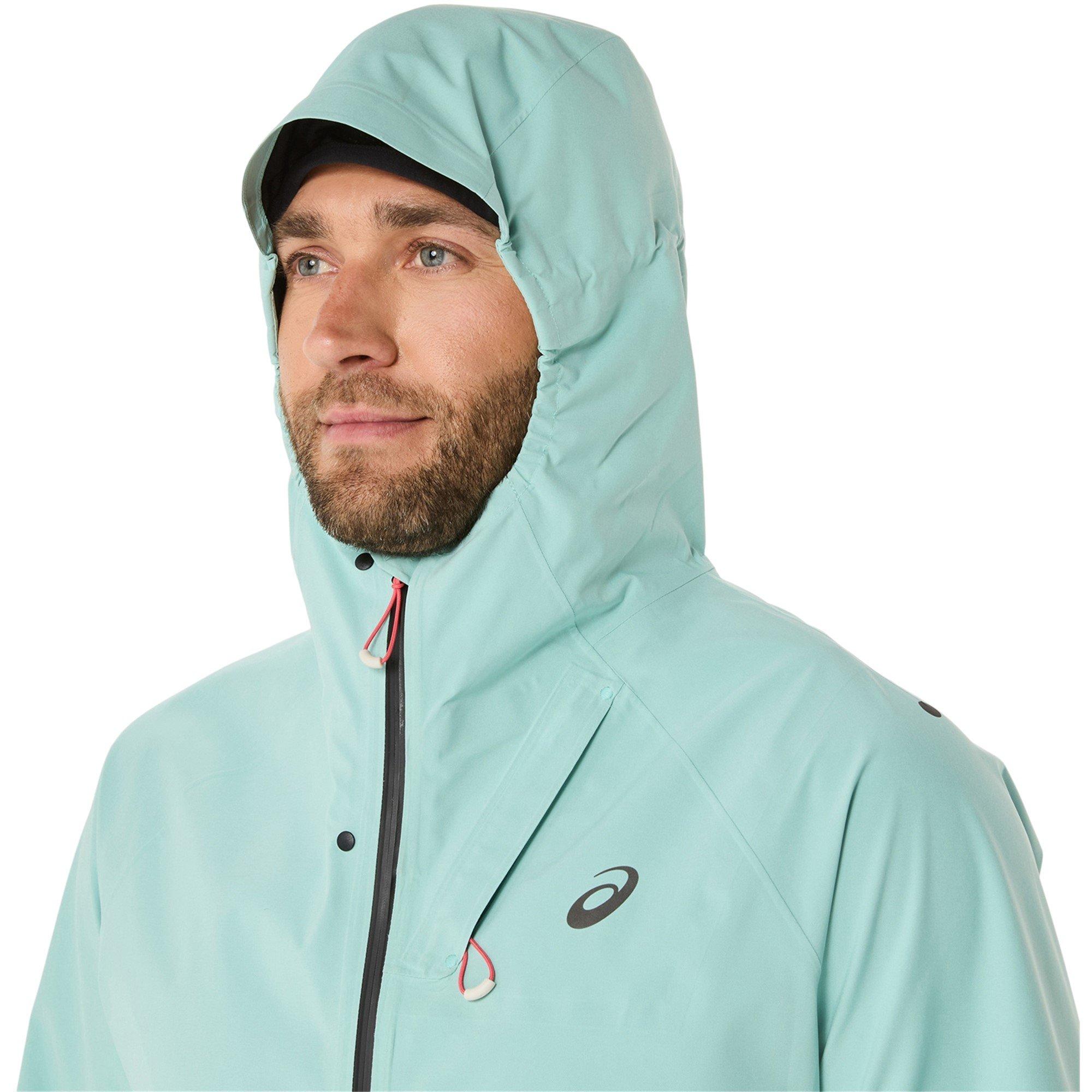 Asics rain jacket mens store