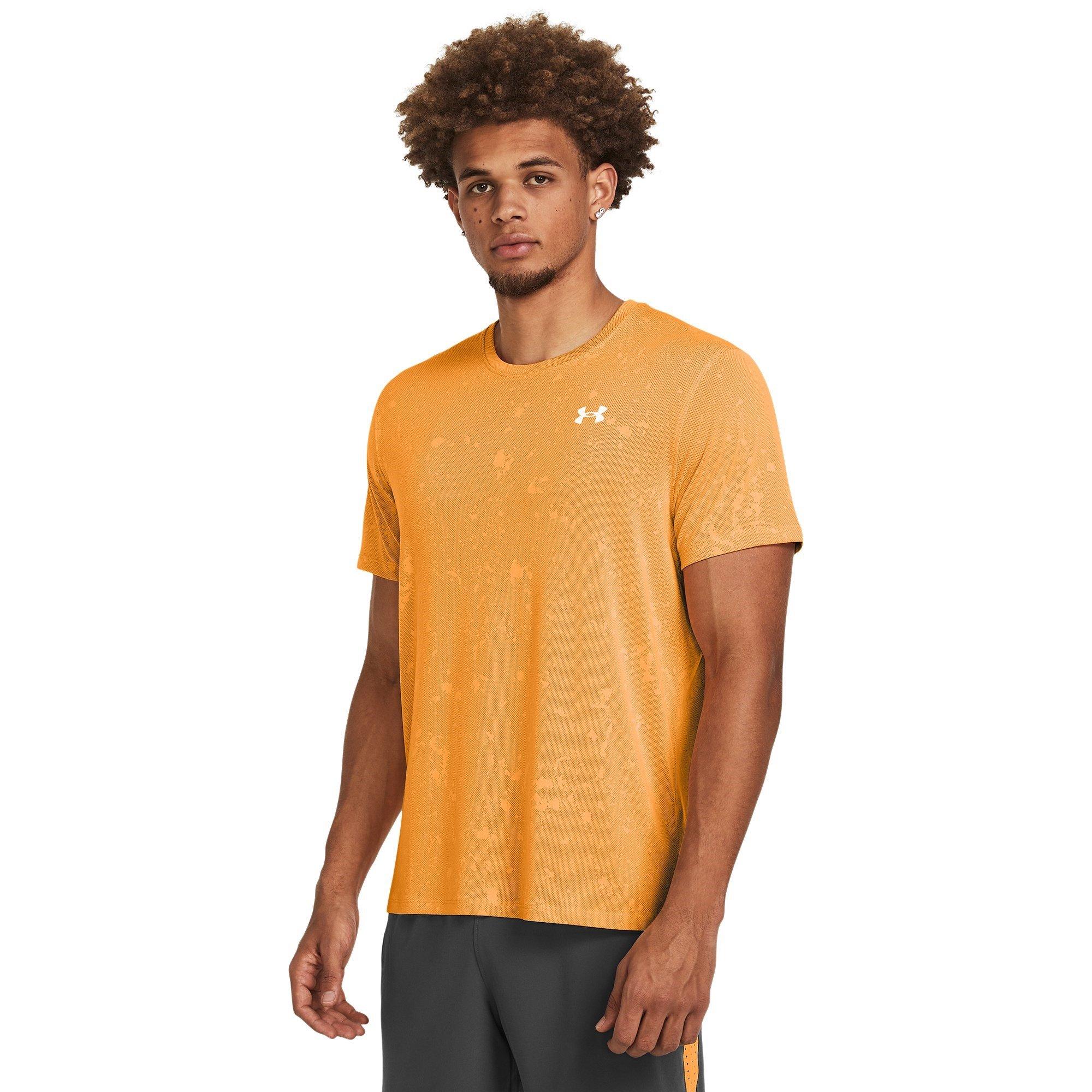 Under Armour | Armour Ua Launch Splatter Ss Running Top Mens | Short ...