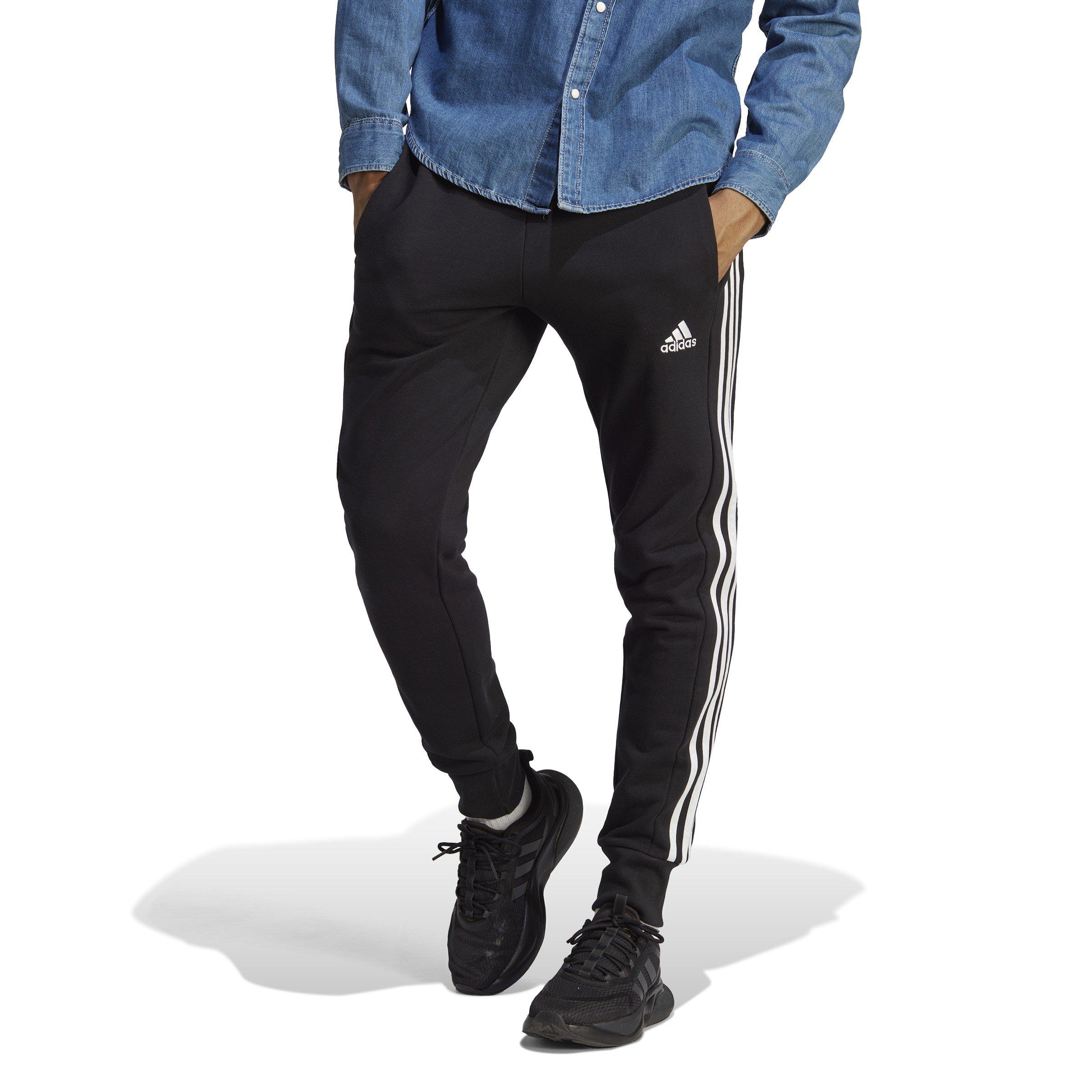 adidas | Adidas Essentials French Terry Tapered Cuff 3- Stripes Joggers ...