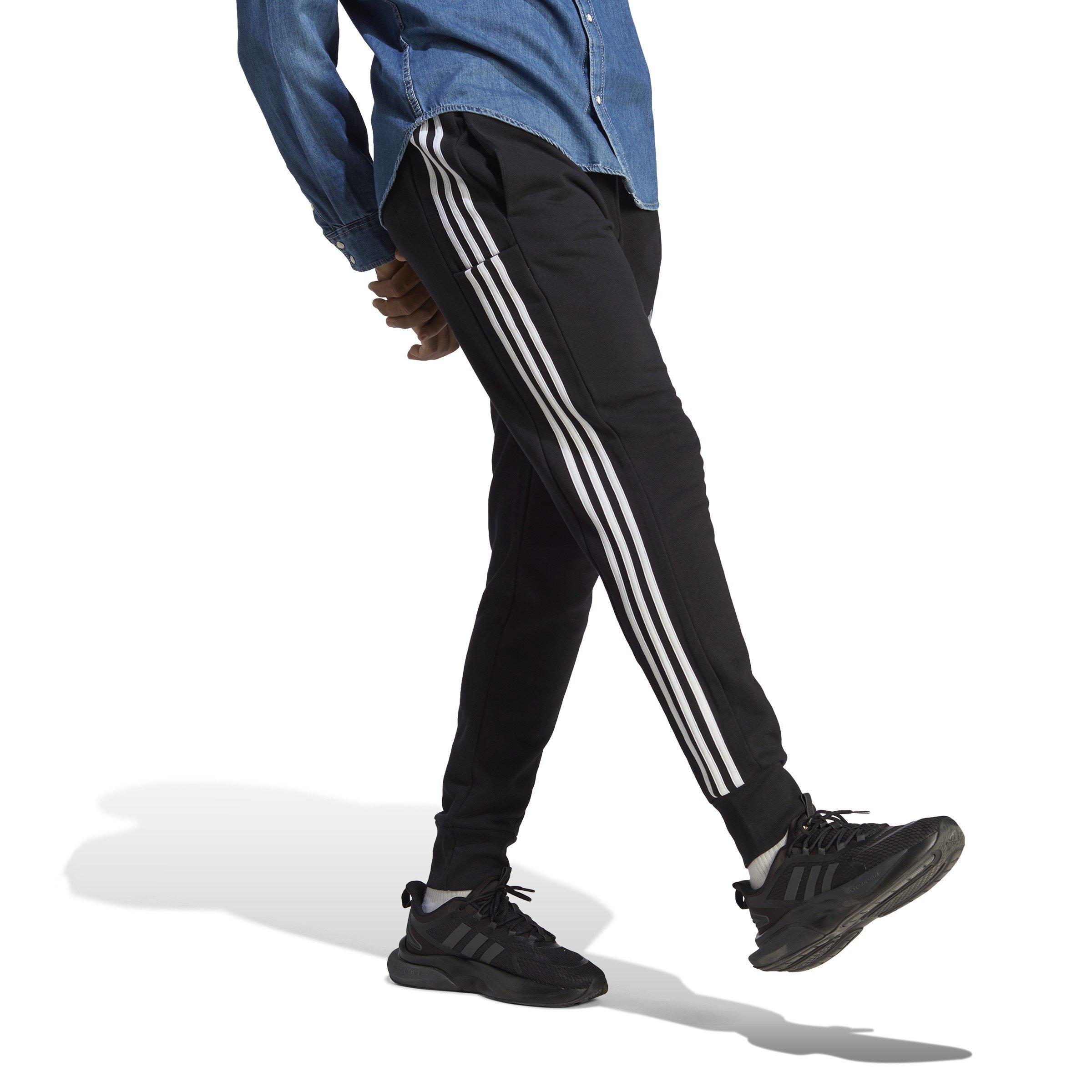 adidas | Adidas Essentials French Terry Tapered Cuff 3- Stripes Joggers ...