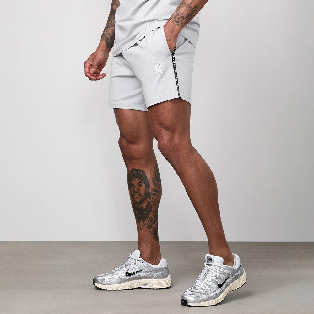Gym King Gym King Taped Jersey Short - Light Grey | Sports Direct