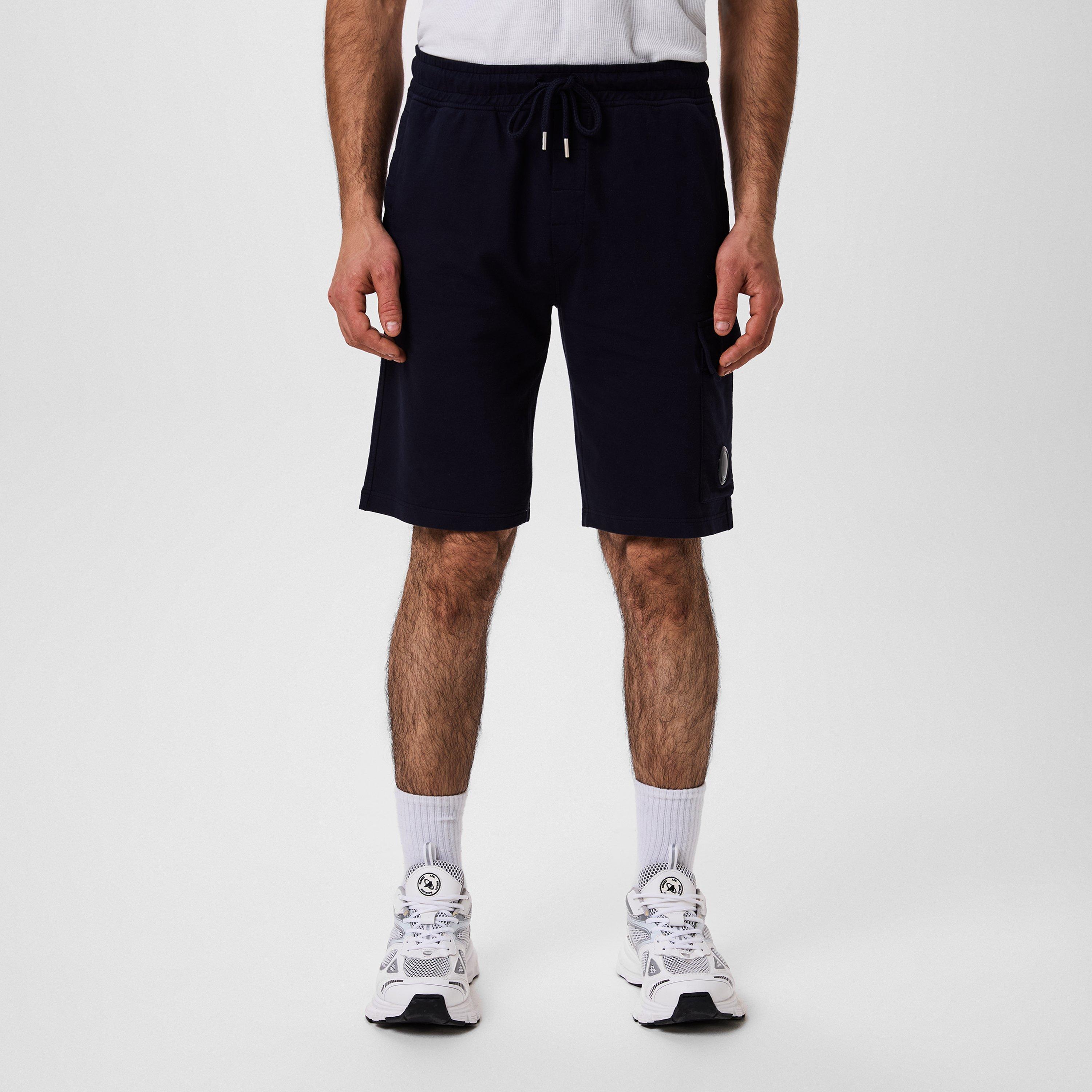CP Company Men's Micro Lens Fleece Jogger Shorts | Flannels