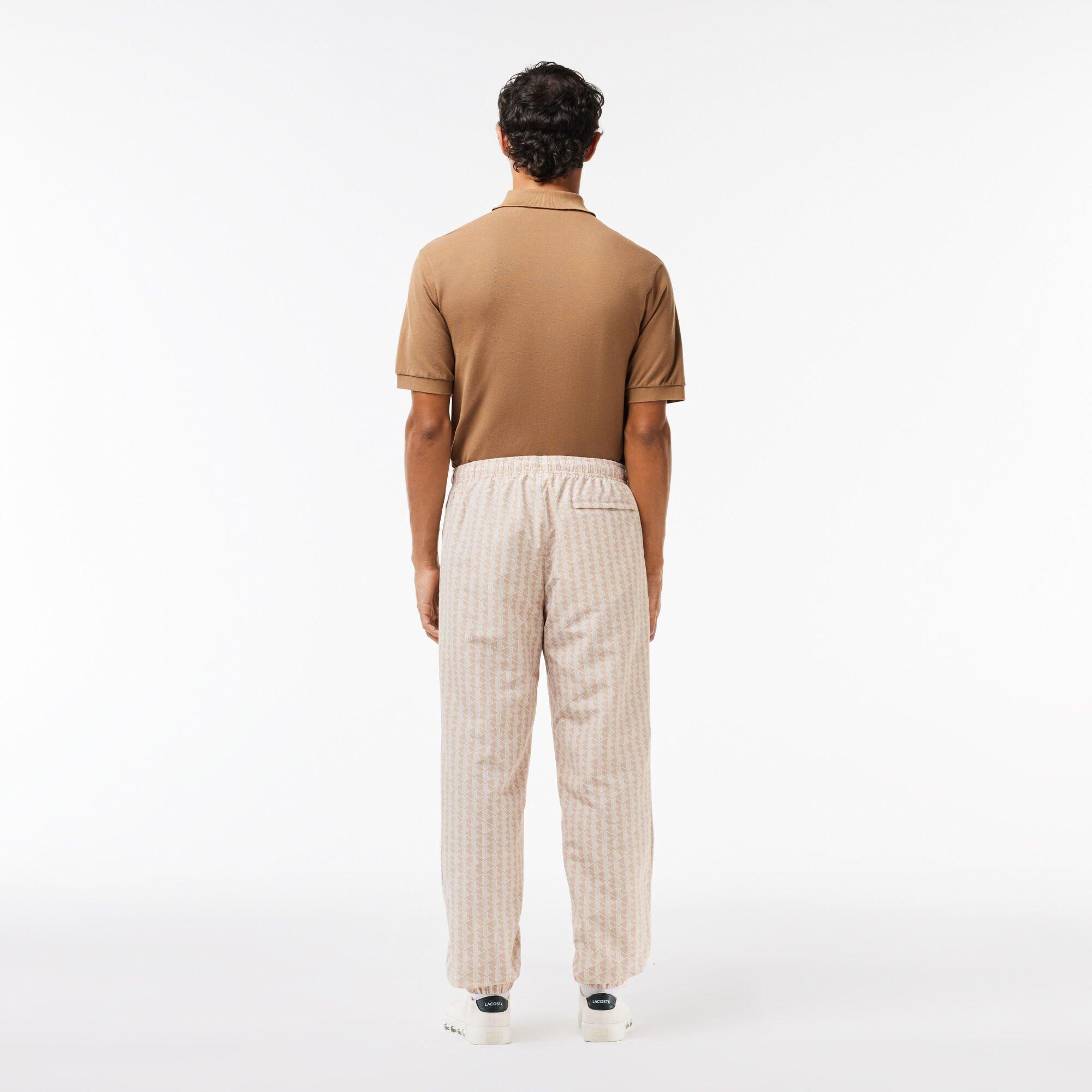 Lacoste | Lacoste Monogram-Print Tracksuit Bottoms | Closed Hem Fleece ...