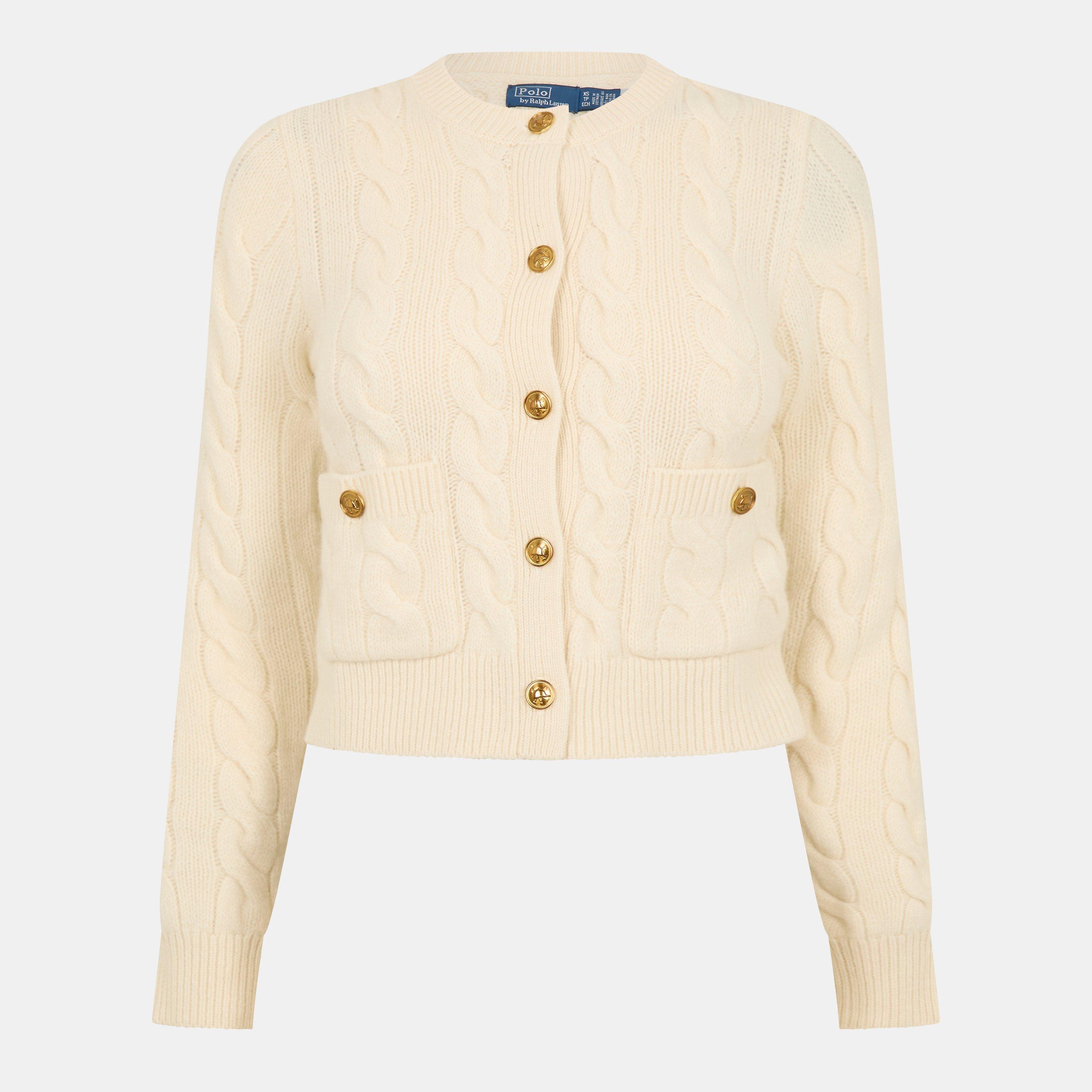 Polo Ralph Lauren | Women's Cable Knit Button Front Cardigan ...