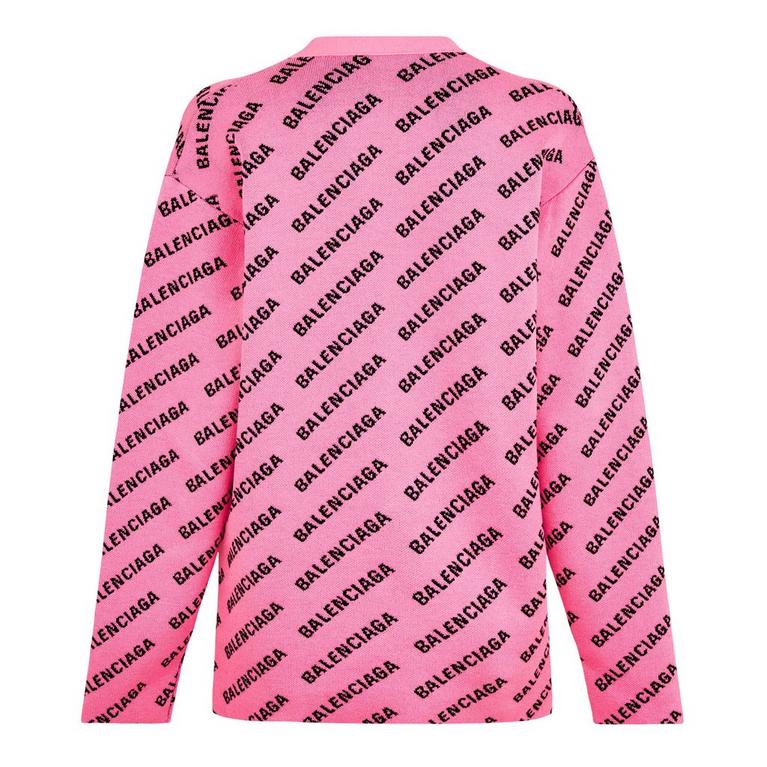 Balenciaga | Logo Jacquard Print Cardigan | Cardigans Balenciaga | Logo Jacquard Print Cardigan | Cardigans