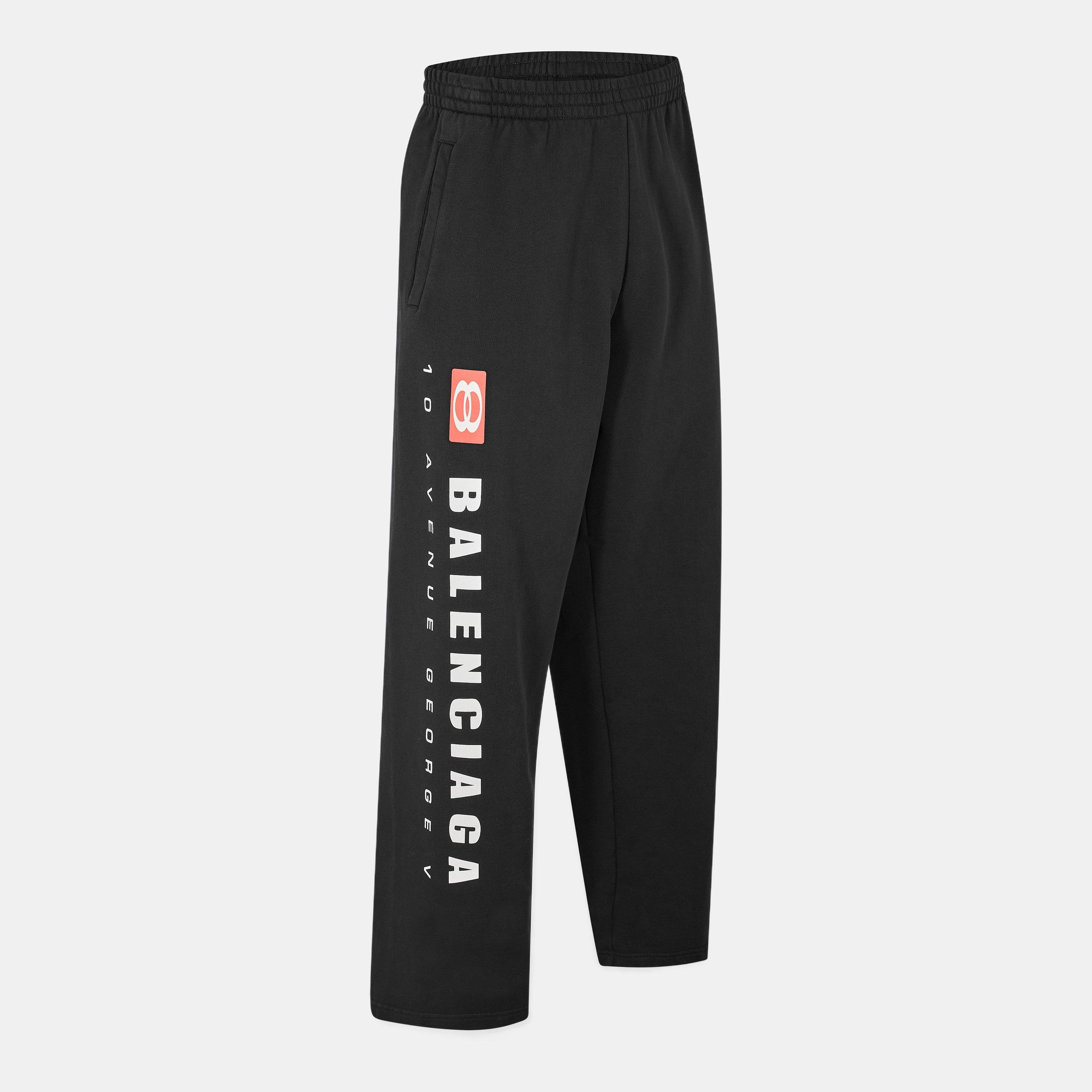 Balenciaga | Men's Bal Wide Leg Open Hem Jersey Joggers | Open Hem ...